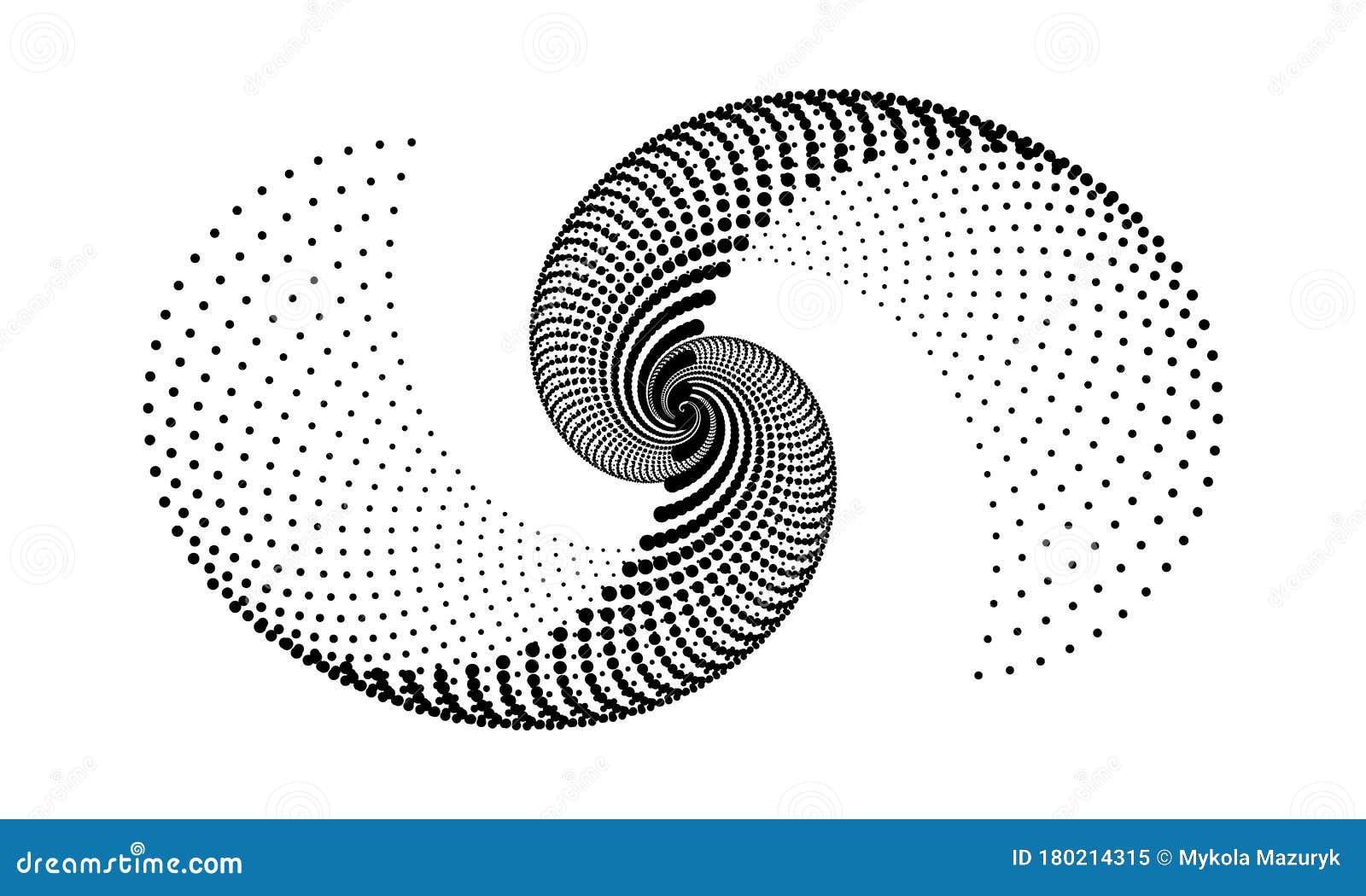 Abstract Shape with Dotted Lines Stock Vector - Illustration of ...