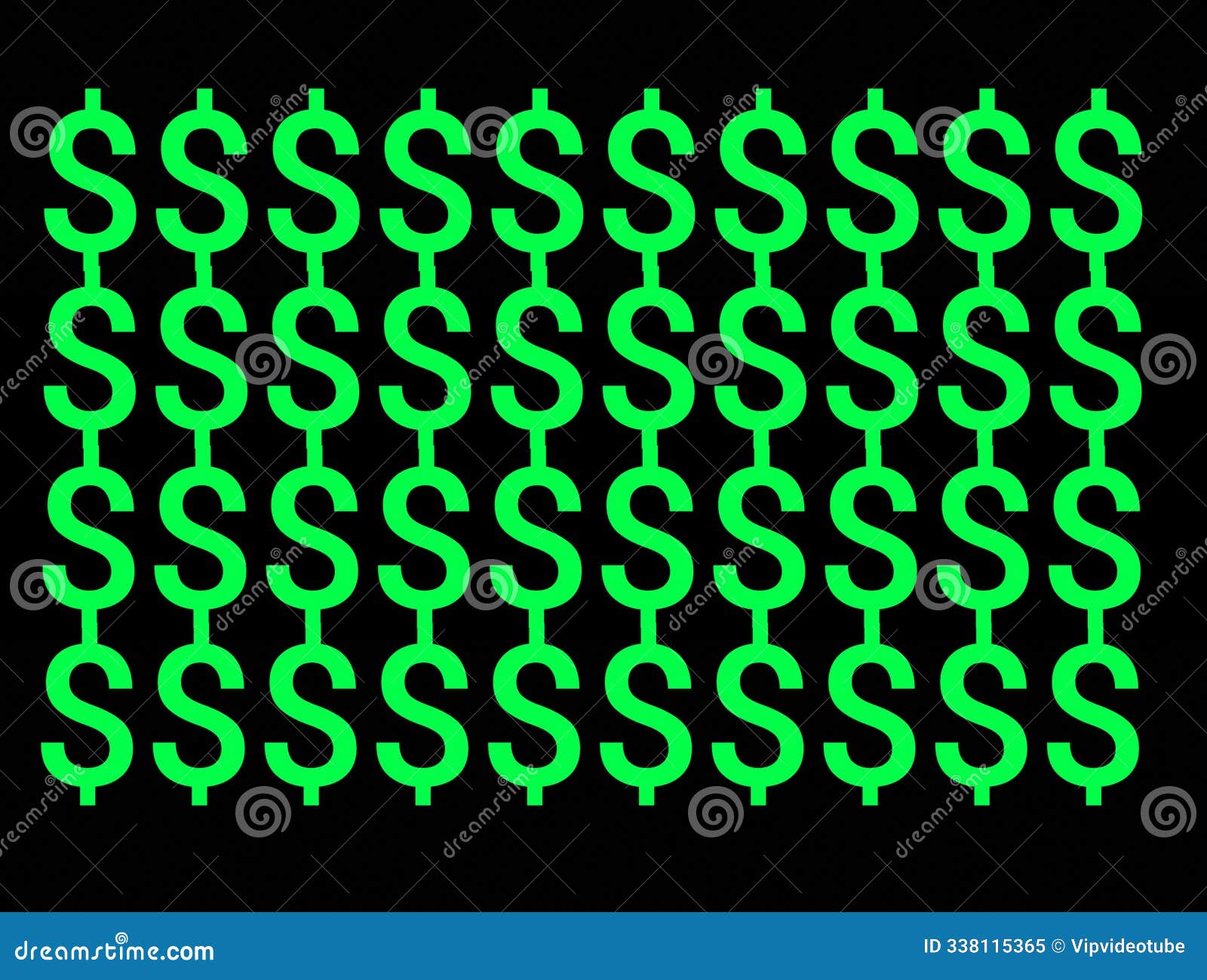 An Abstract Shape in the Form of Repeating Dollar Signs or the Letter S ...