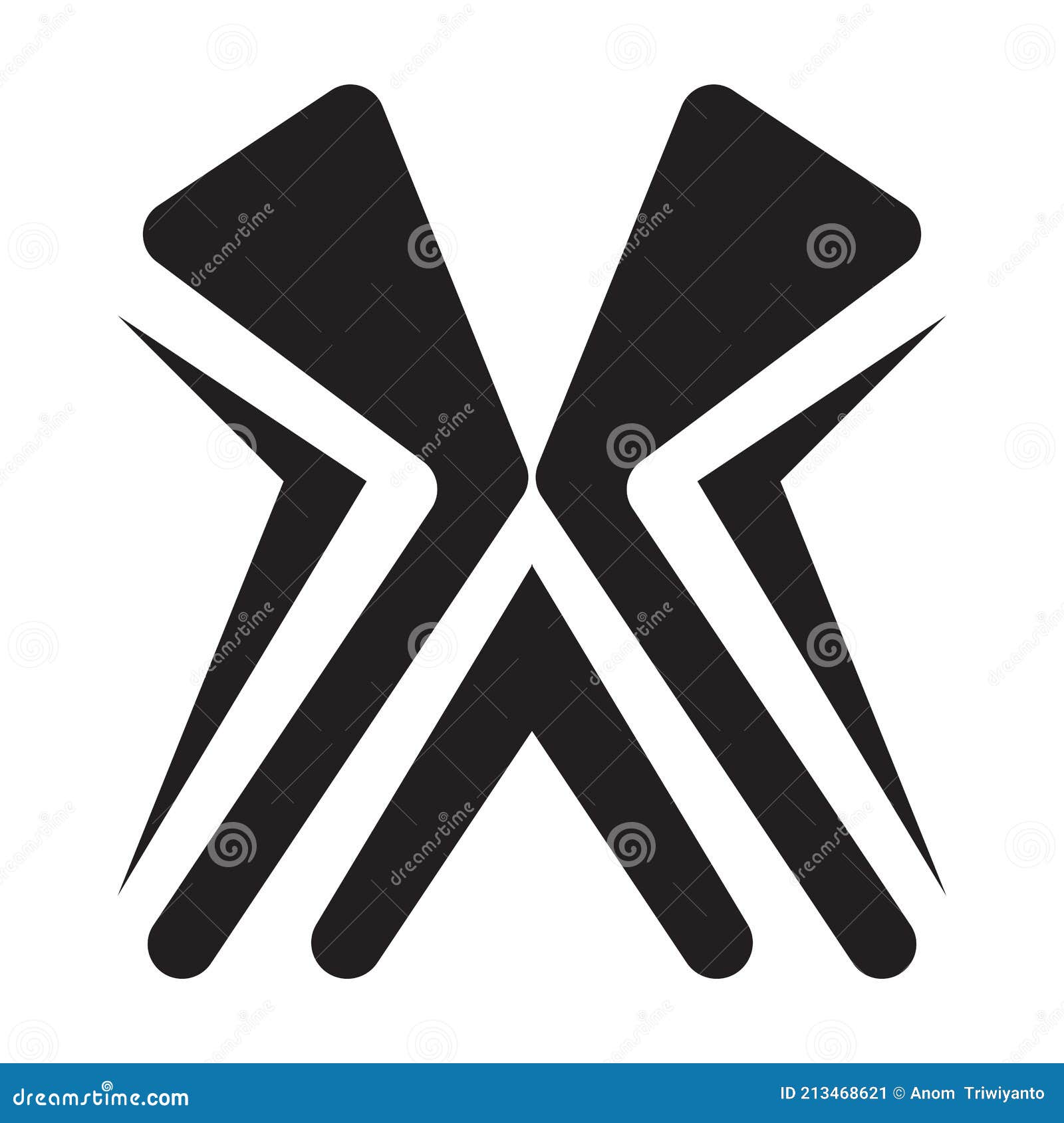 Abstract Shape Geometric Monogram Logo Stock Vector - Illustration of ...