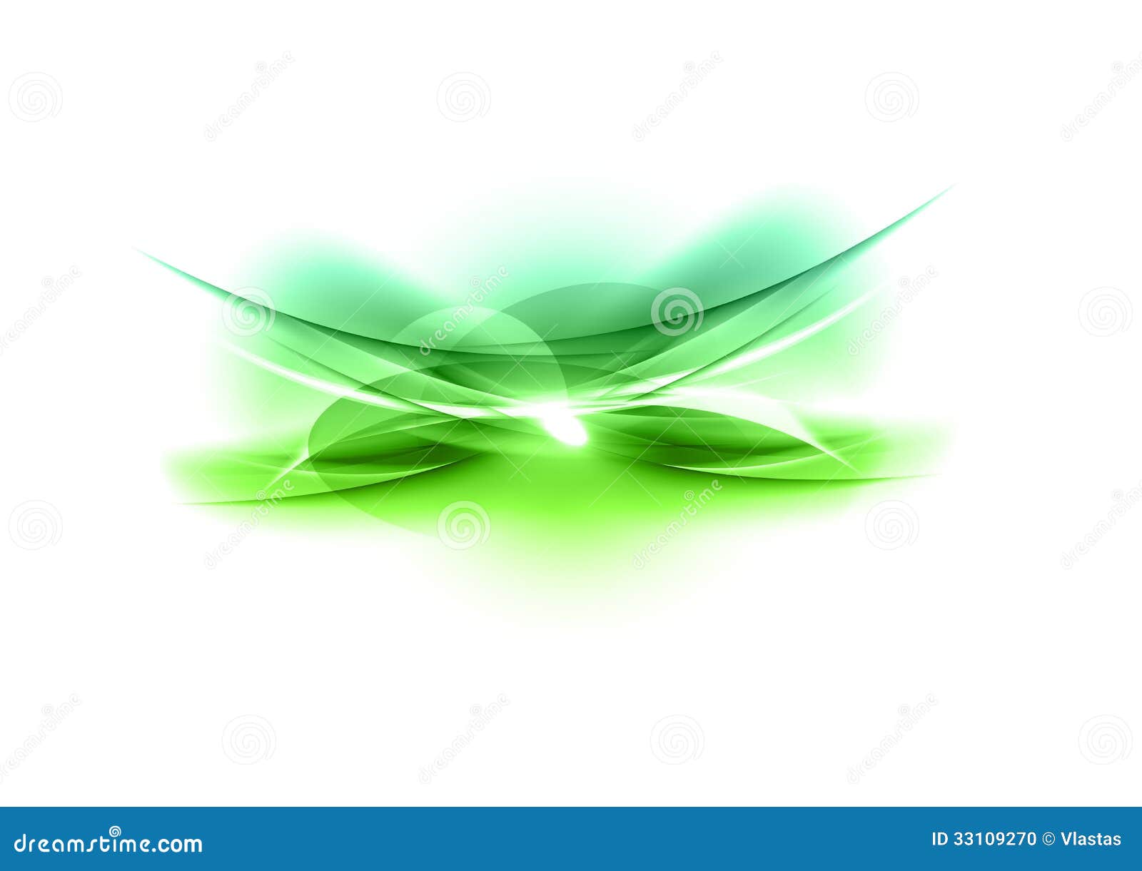 Abstract shape - green stock vector. Illustration of curve - 33109270