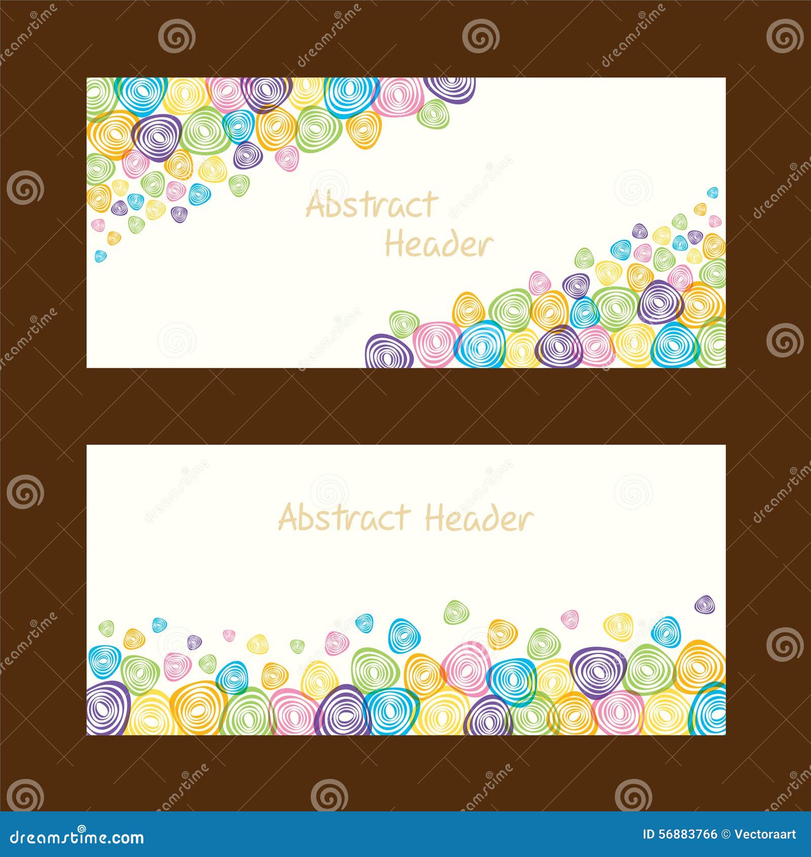 Abstract Shape Header Design Stock Vector - Illustration of random ...