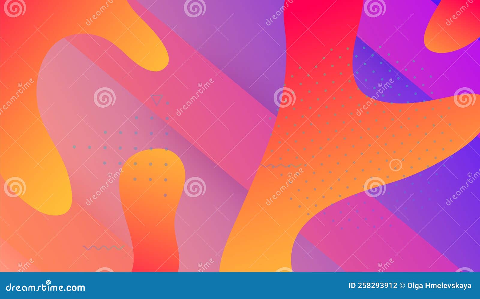 Abstract Shape. Horizontal Geometry. Trendy Frame Stock Vector ...