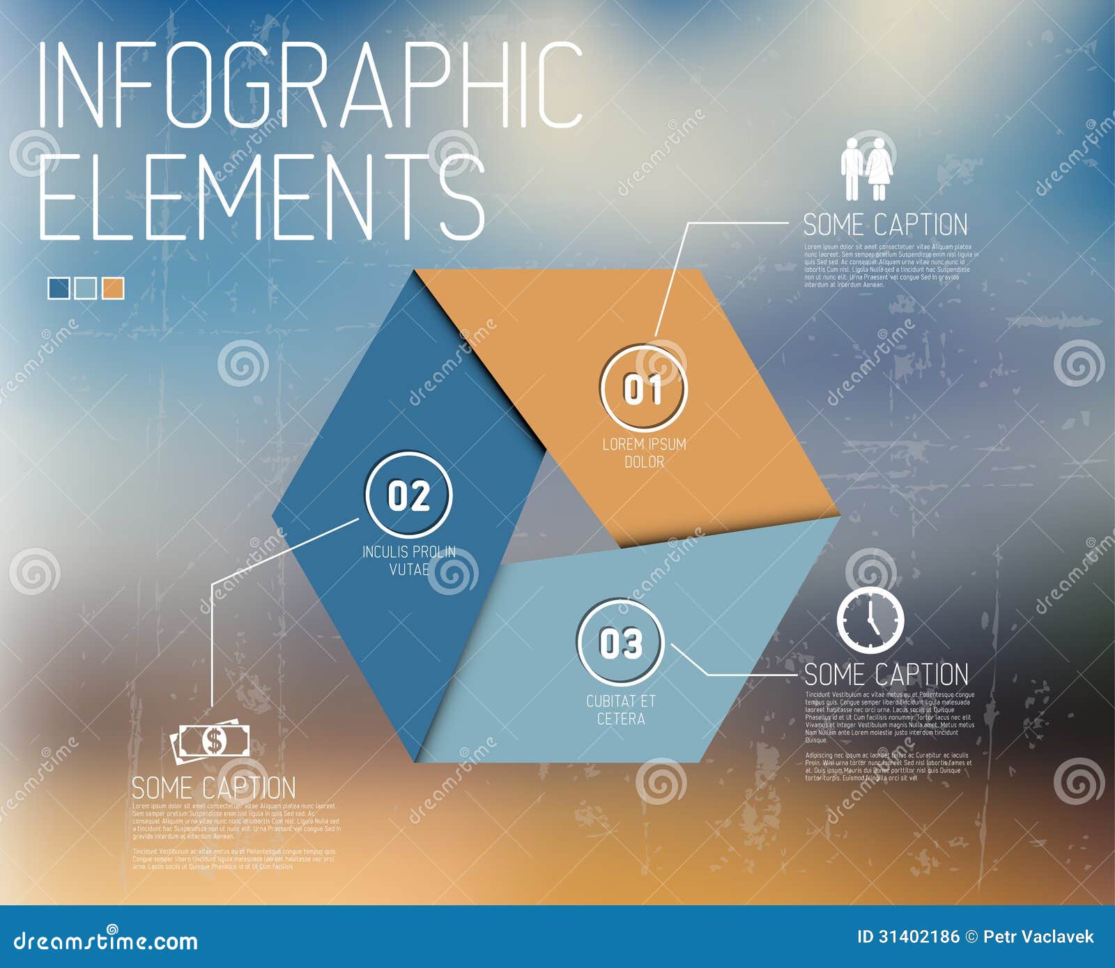 Abstract Shape with Infographic Stock Vector - Illustration of icon ...