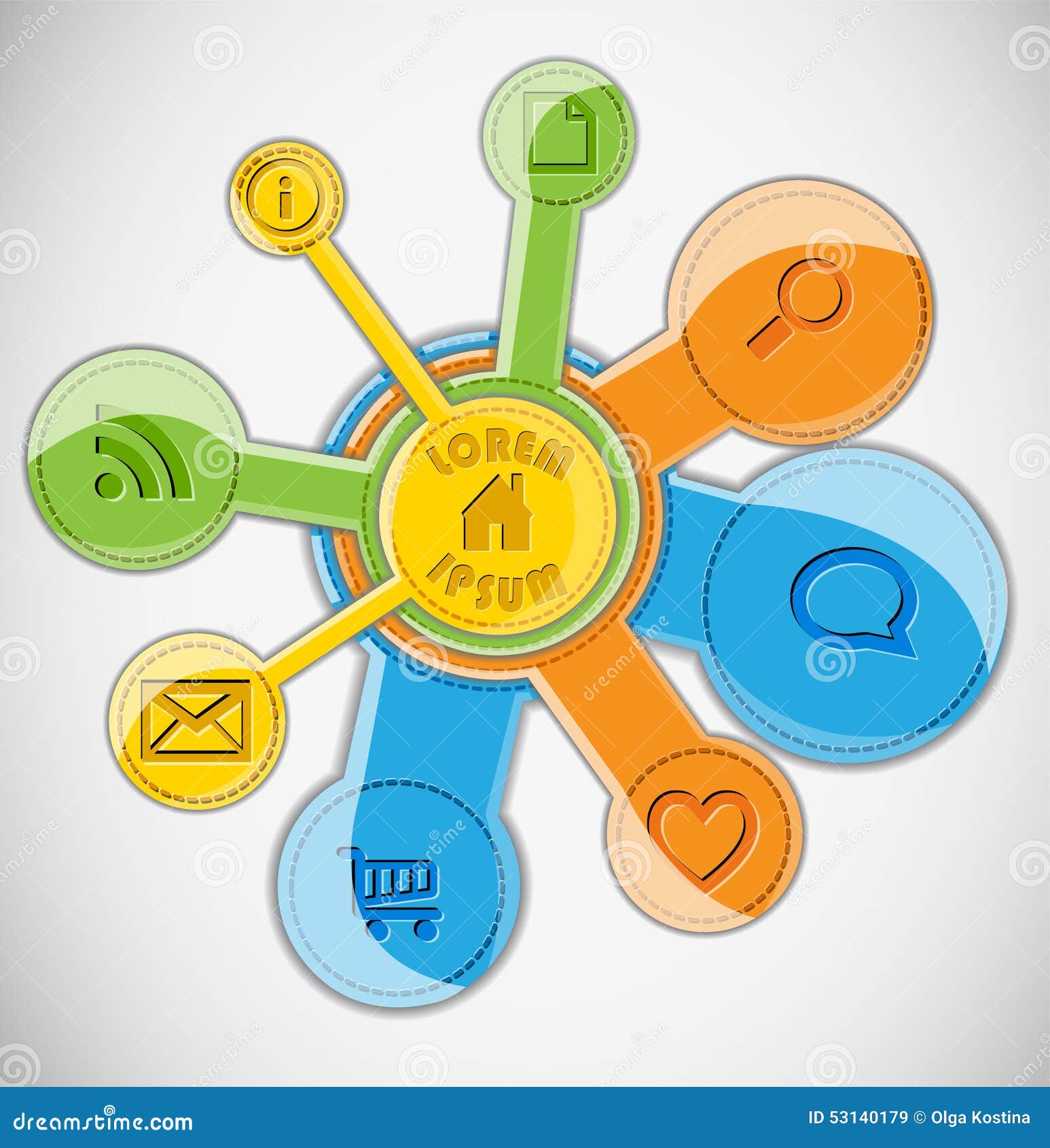 Abstract shape layout. stock vector. Illustration of geometric - 53140179