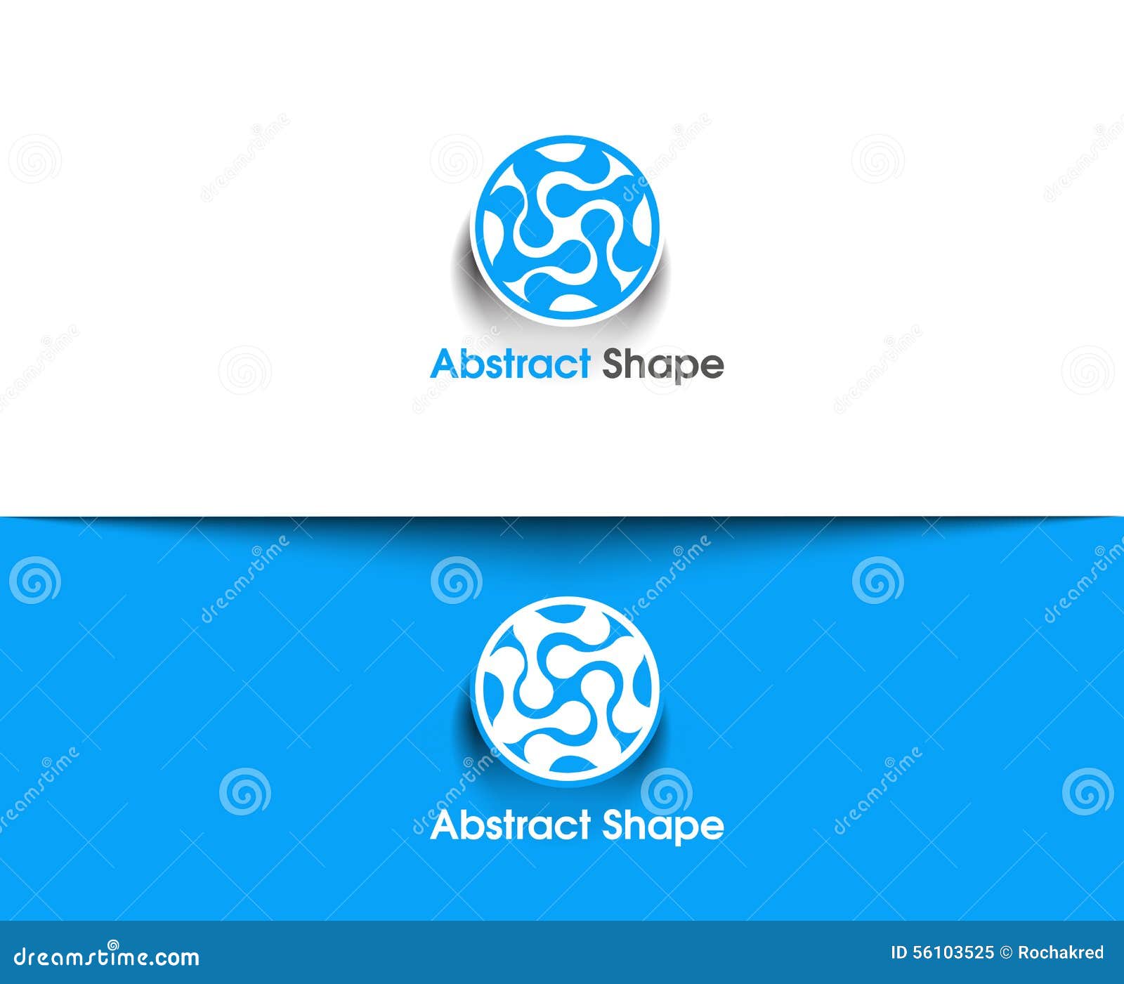 Abstract Shape Logo stock vector. Illustration of business - 56103525