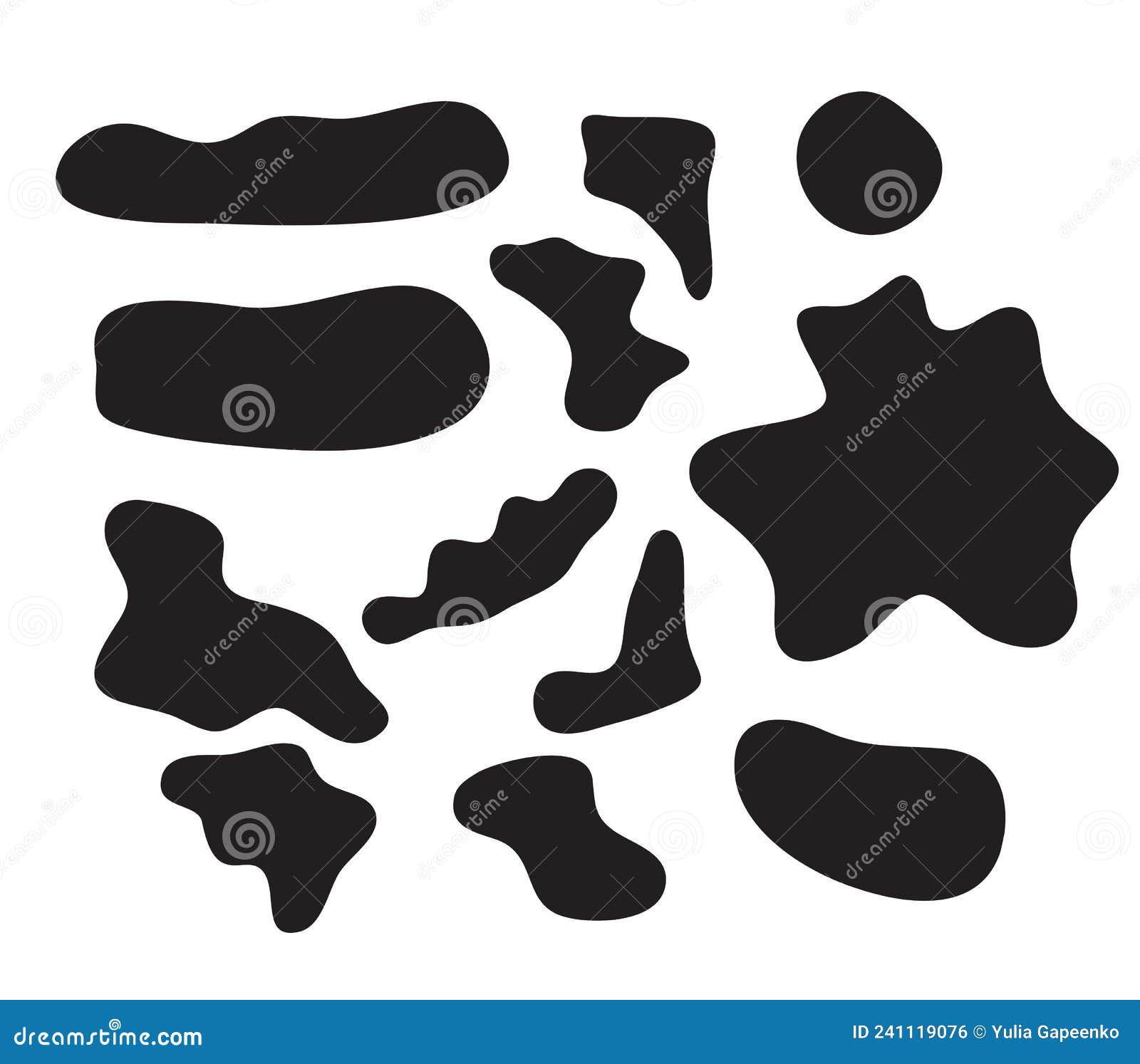 Abstract Shape Object on White Background. Vector Illustration Stock ...