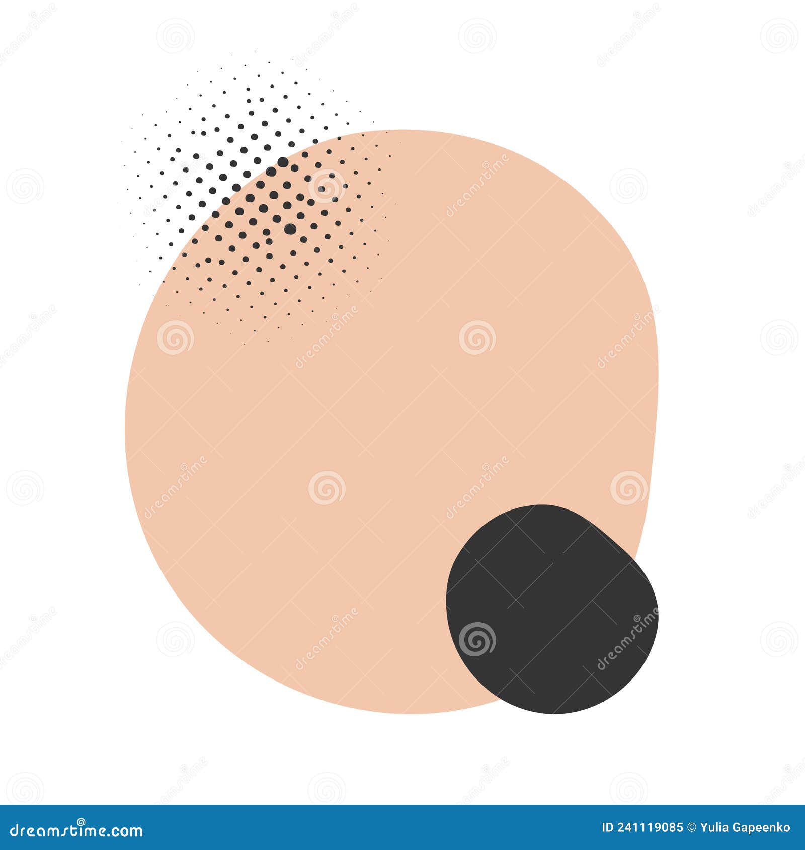 Abstract Shape Object on White Background. Vector Illustration Stock ...
