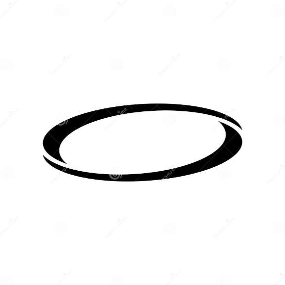 Abstract Shape Oval Swoosh Icon Logo Stock Vector - Illustration of ...