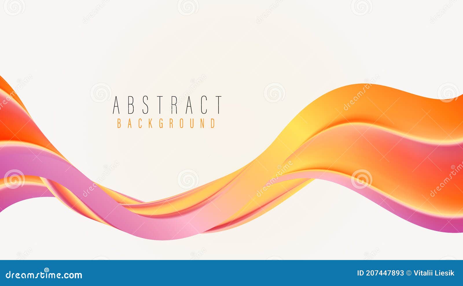 Abstract Shape in the Rainbow Colors Flows Wave Vector Stock ...