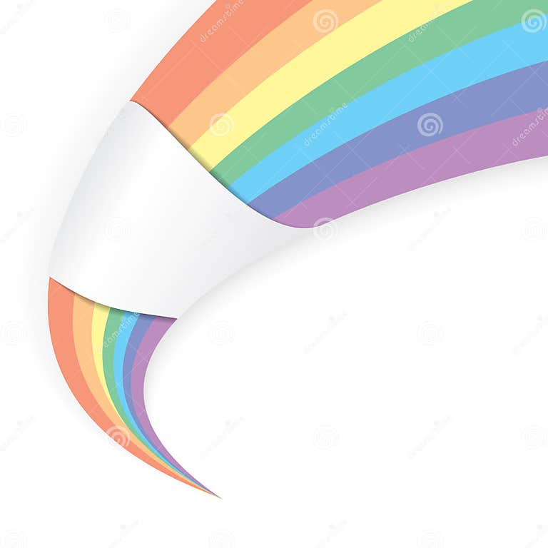 Abstract Shape in the Rainbow Colors Stock Illustration - Illustration ...