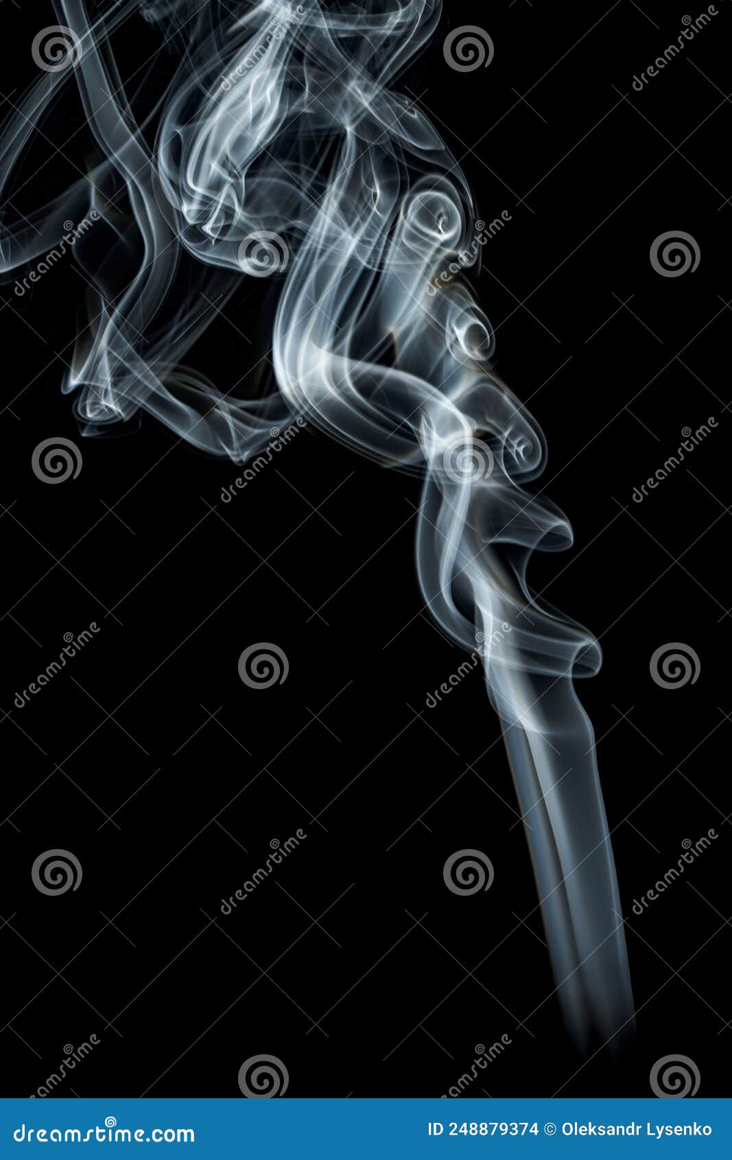 Abstract Shape Smoke on Black Background Stock Photo - Image of motion ...