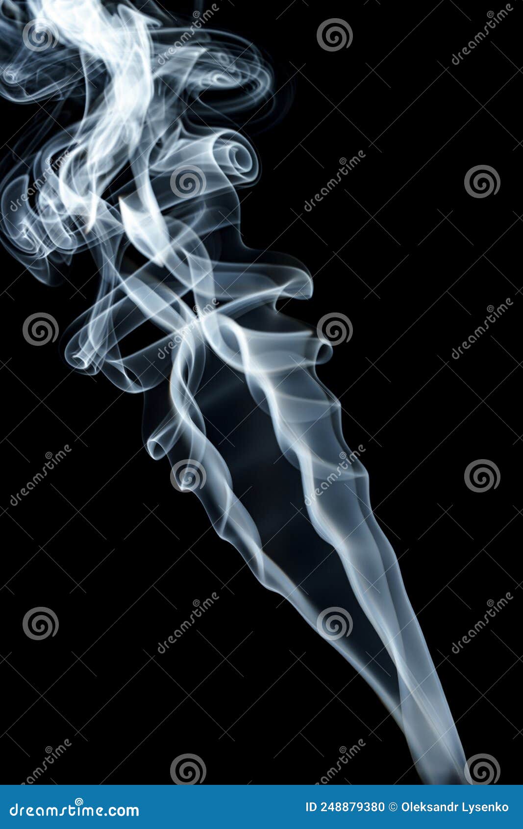 Abstract Shape Smoke on Black Background Stock Photo - Image of ...