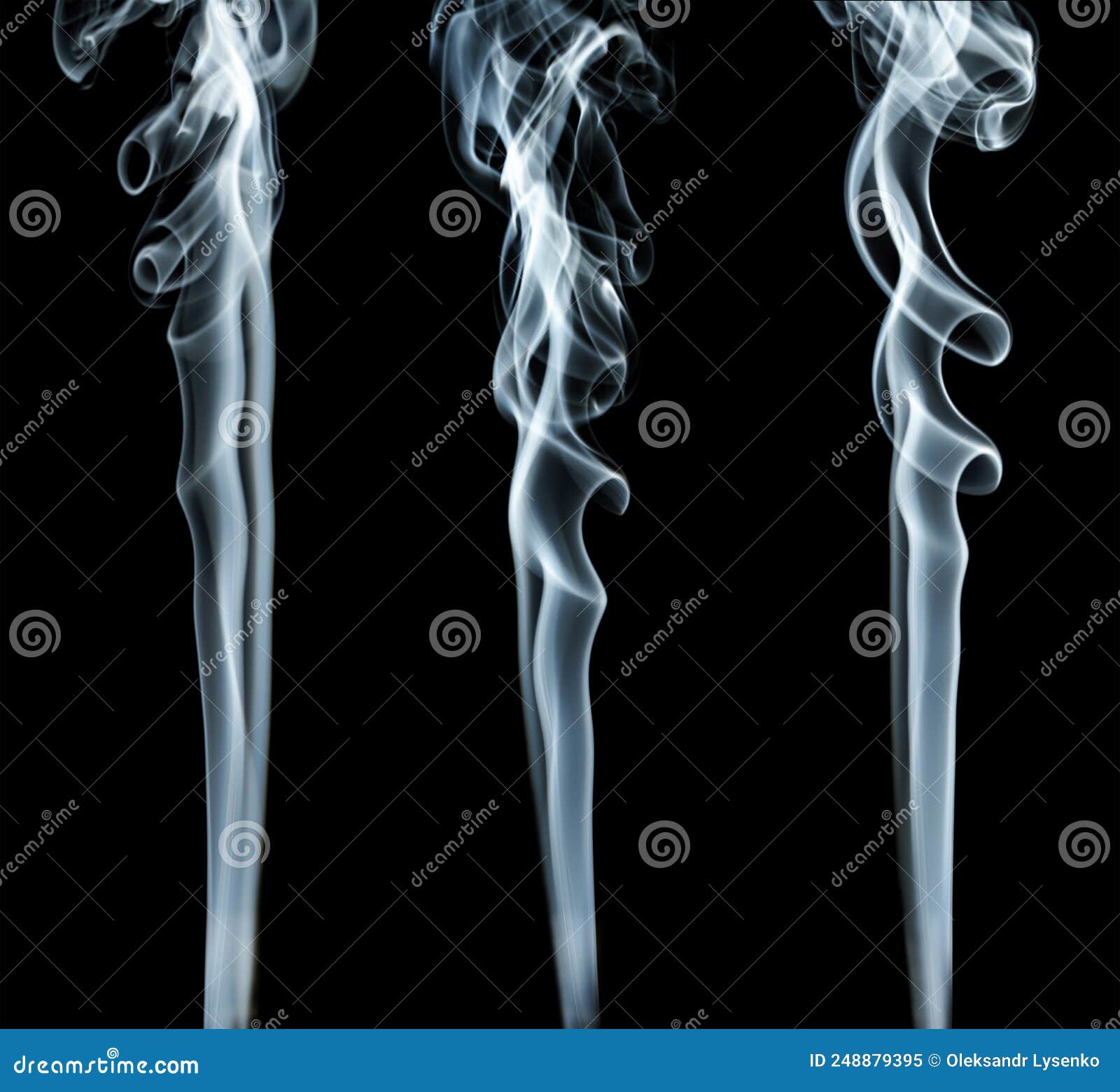Abstract Shape Smoke on Black Background Stock Image - Image of cloud ...