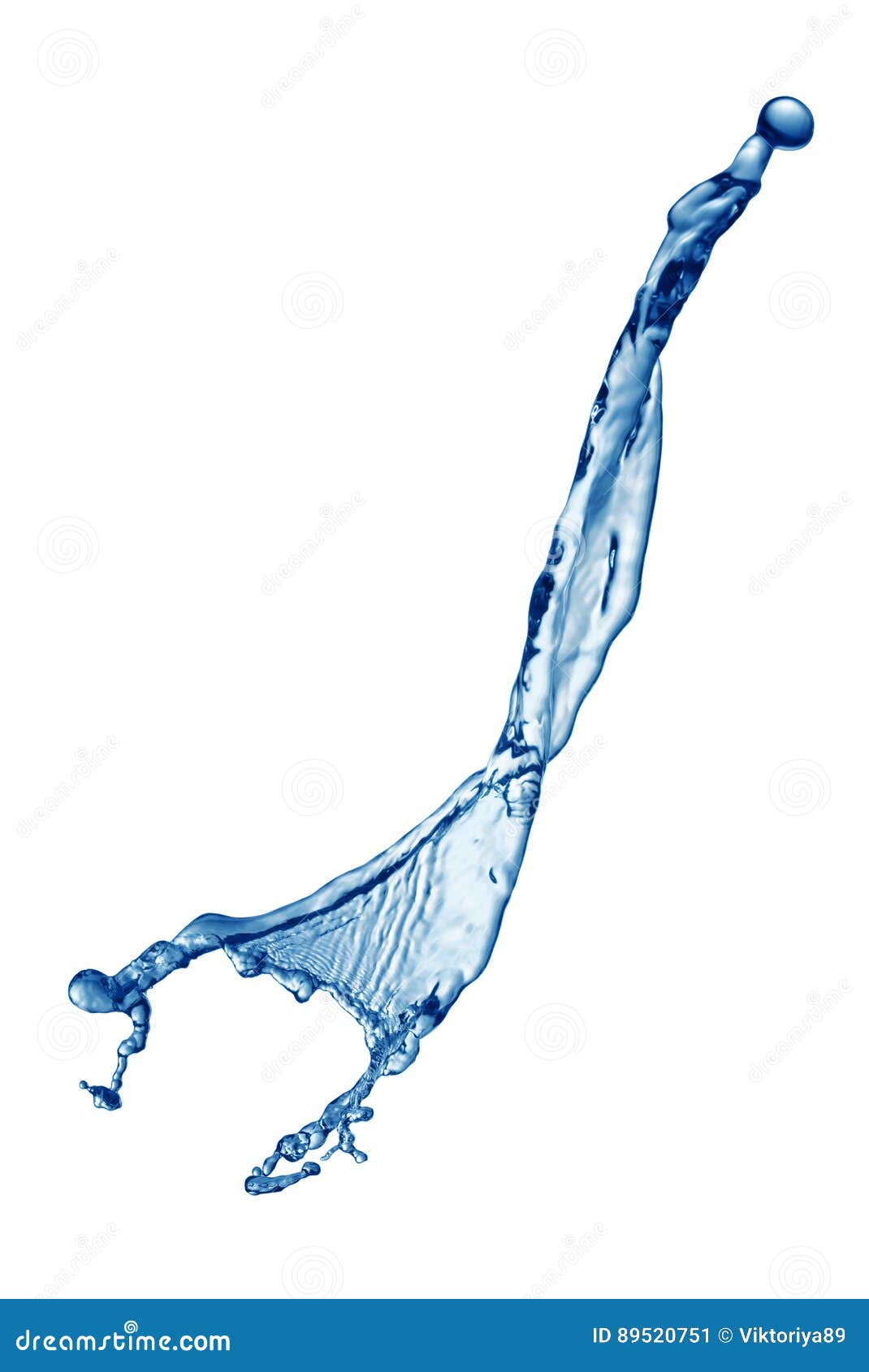 Abstract Shape, Splash of Blue Water Stock Image - Image of pouring ...