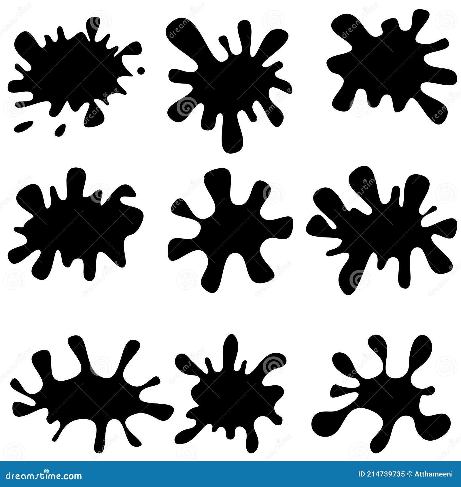 Abstract Shape Splatter Illustration Premium Vector for Graphic Stock ...