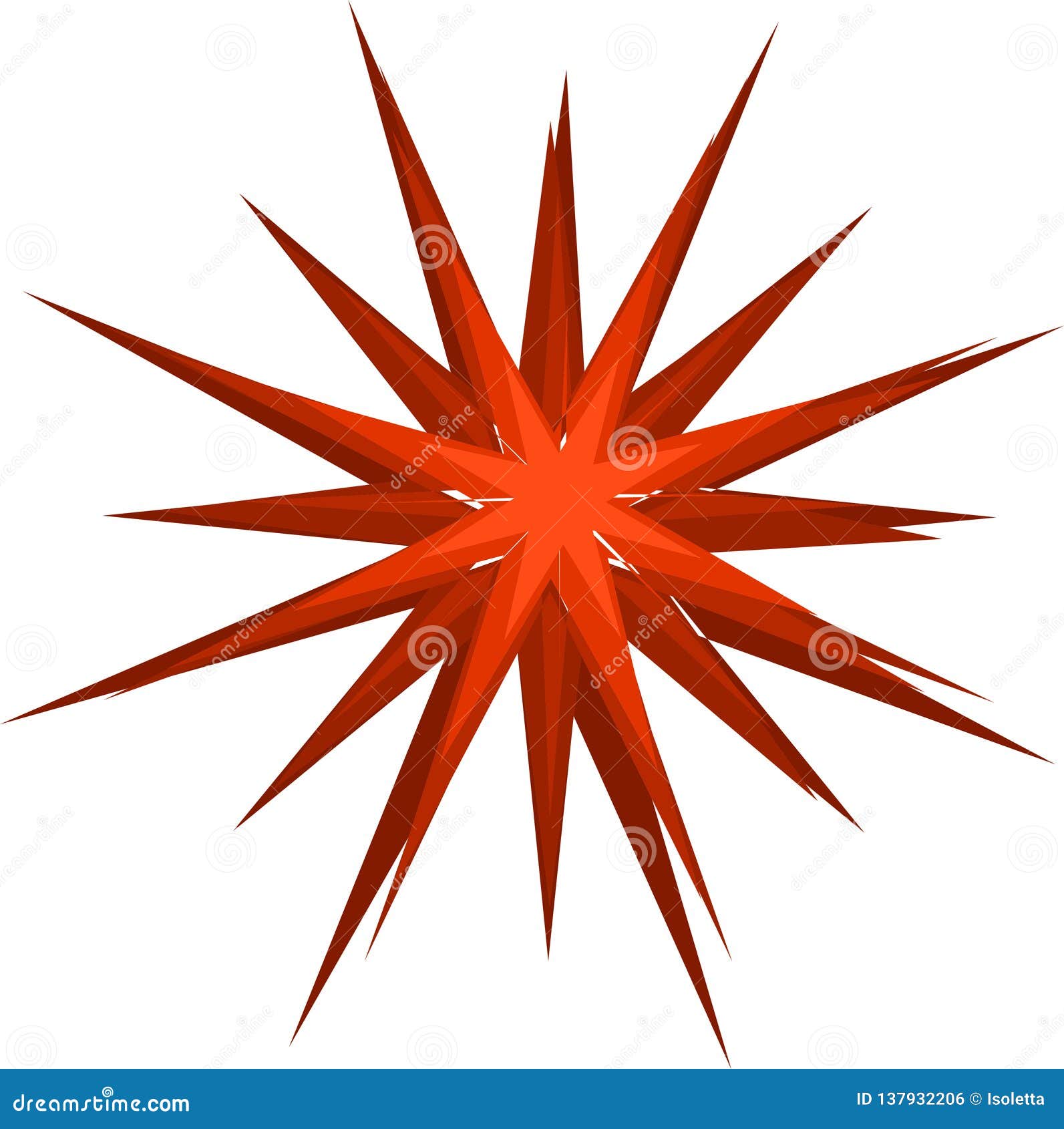 Abstract Shape. Stylized Star. Graphic Element for Design Stock Vector ...
