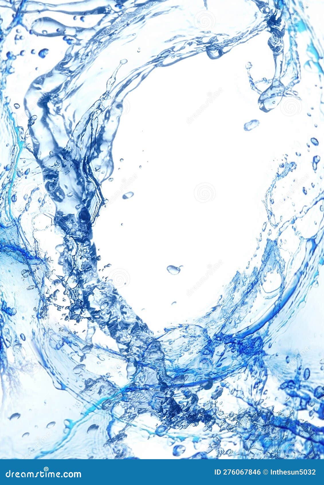 Illustration Background with Abstract Shape Waves and Splashes Stock ...