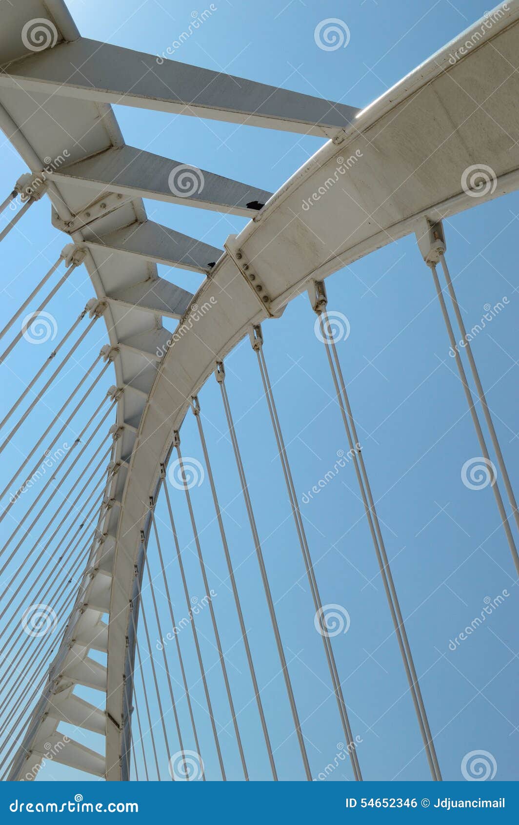 Abstract Shape of a White Bridge. Space for Editor S Text. Vertical ...
