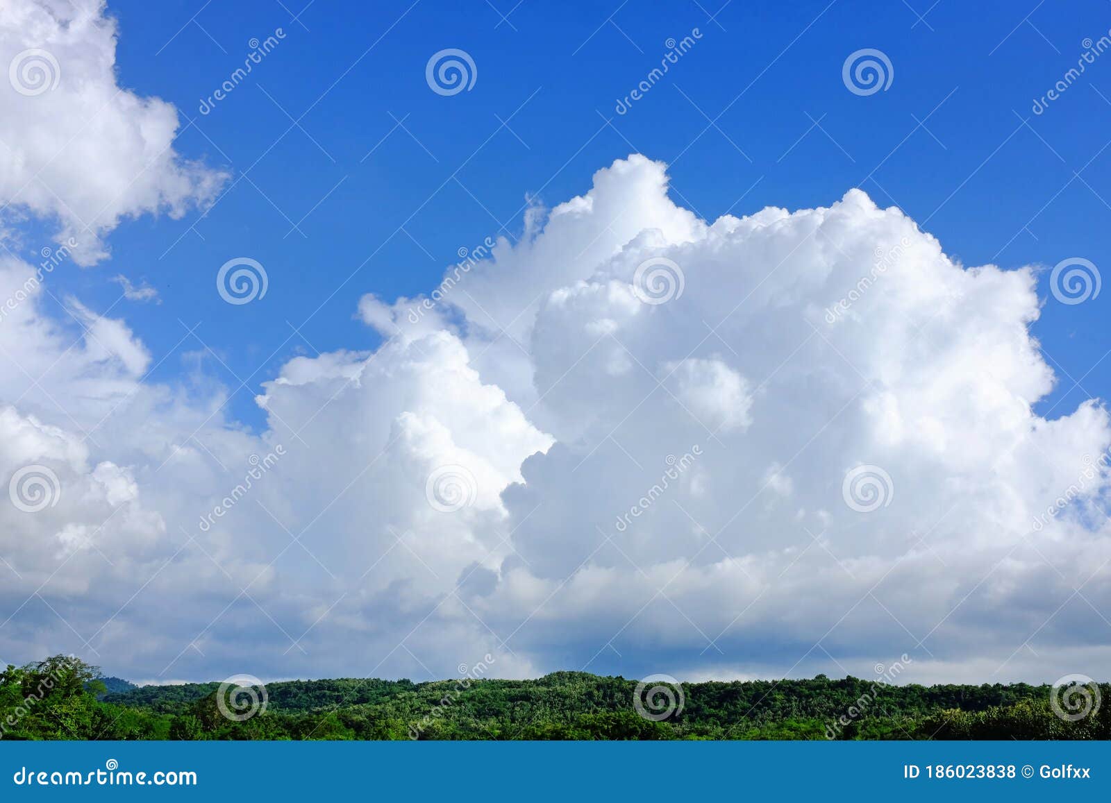 Abstract Shape of White Cloud on Blue Sky Background Stock Photo ...