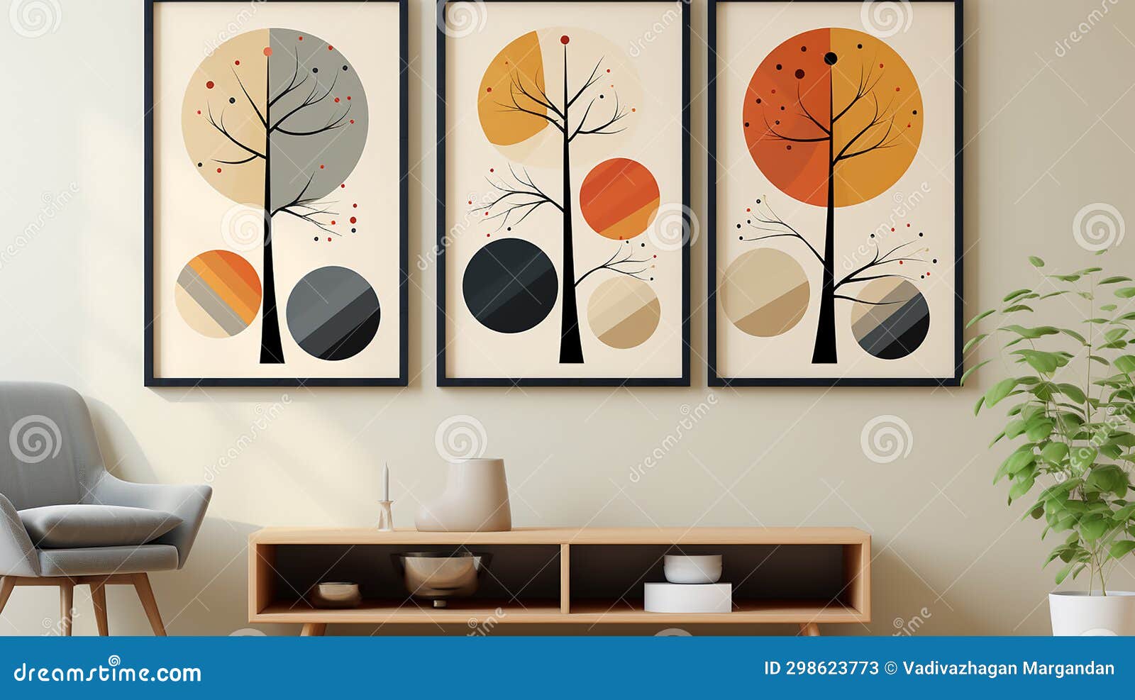 Modern Vector Art Print Collection Stock Illustration - Illustration of ...