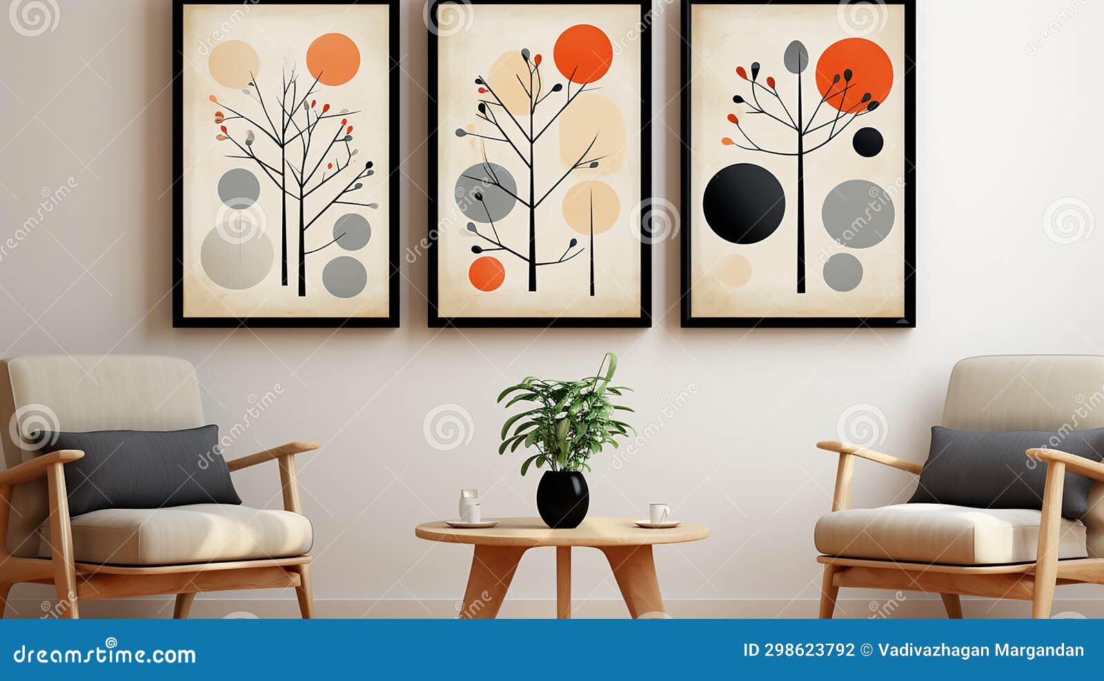 Modern Vector Art Print Collection Stock Illustration - Illustration of ...