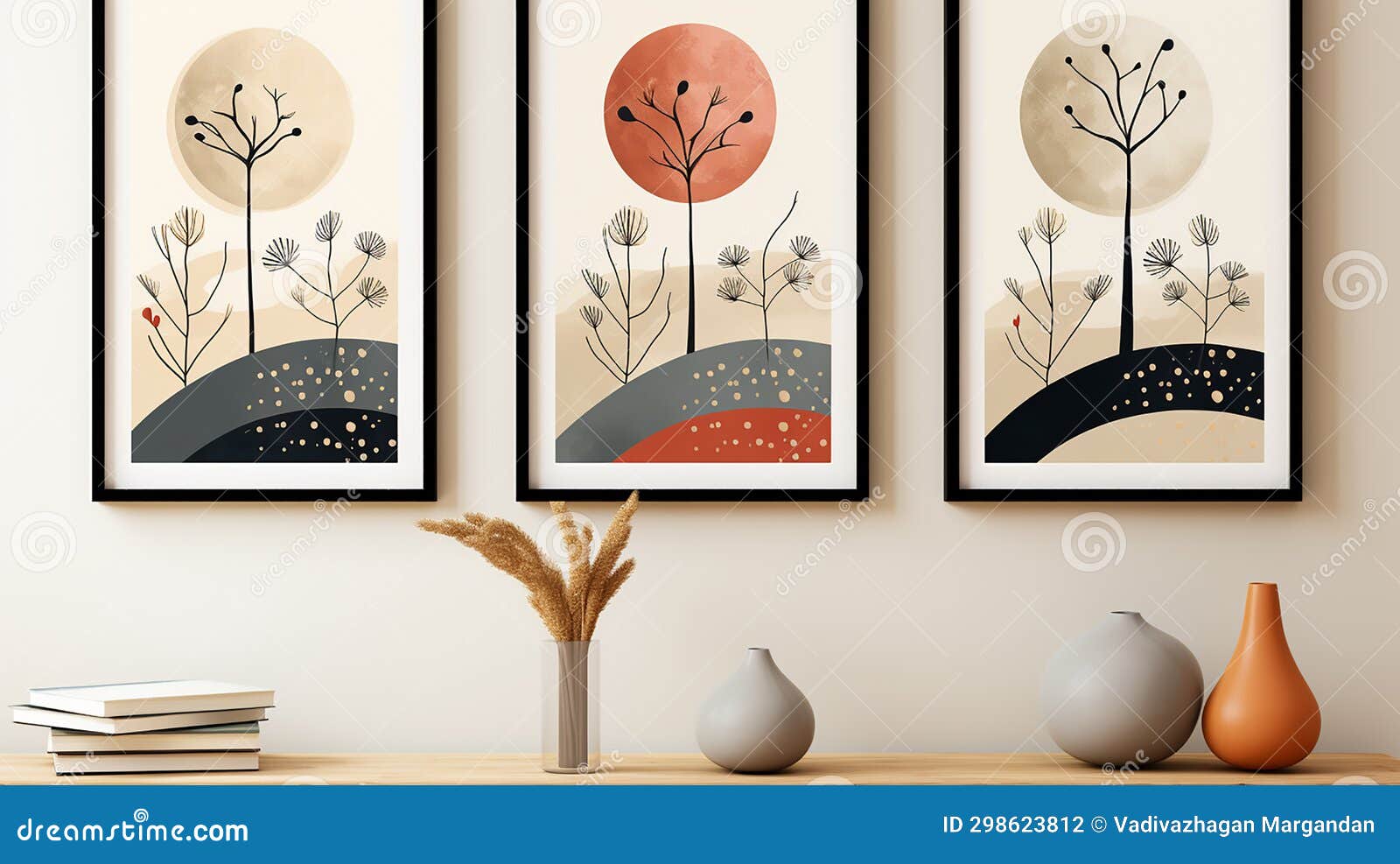 Modern Vector Art Print Collection Stock Illustration - Illustration of ...