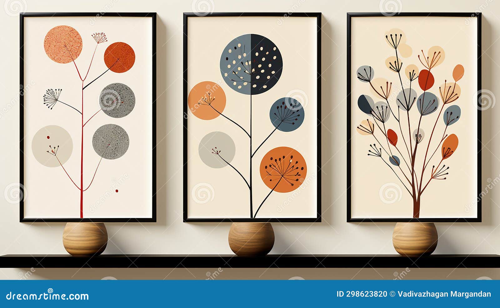 Modern Vector Art Print Collection Stock Illustration - Illustration of ...