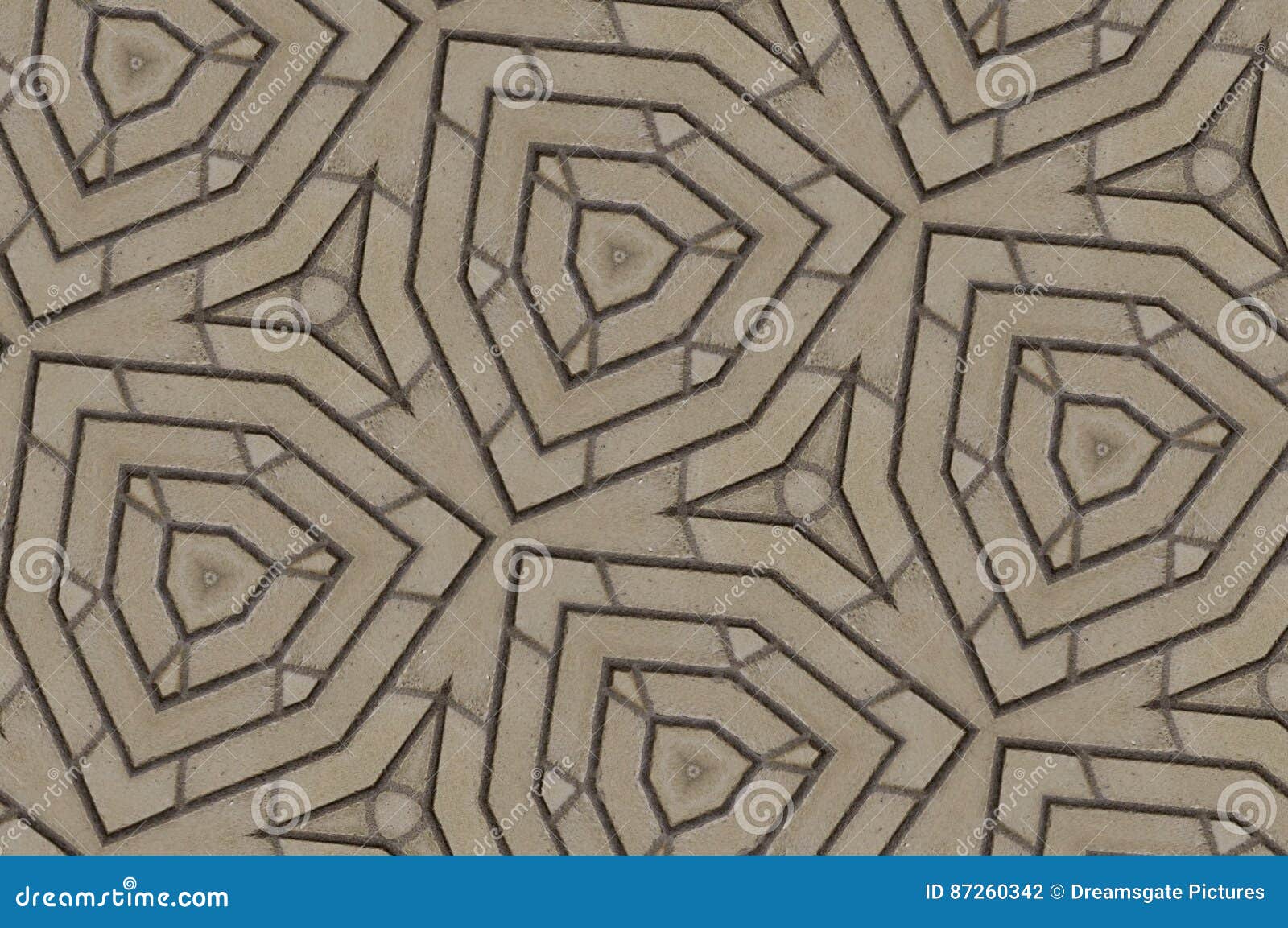 Abstract Shapes Bricks Pattern Stock Photo - Image of intertwined ...