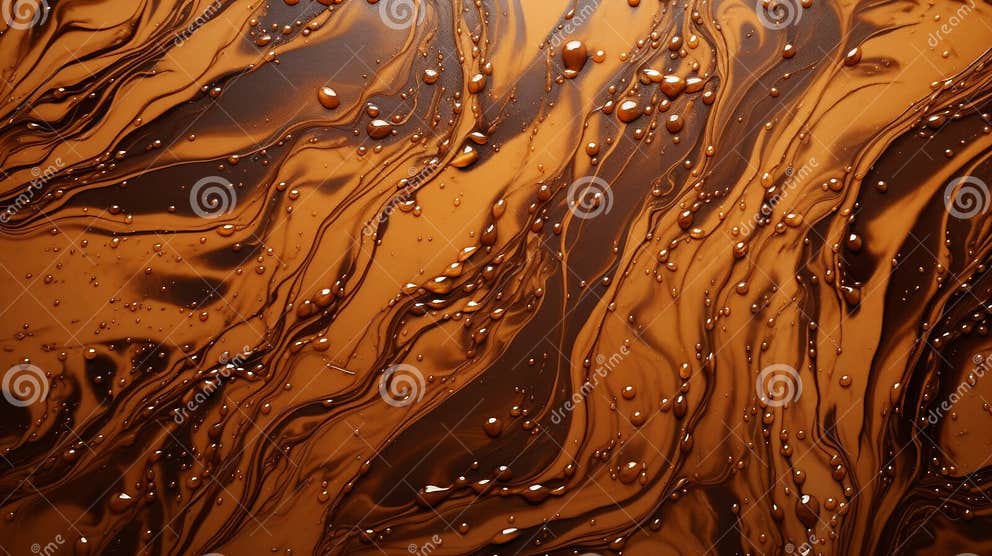Abstract Shapes in Coffee Spill Patterns Stock Illustration ...