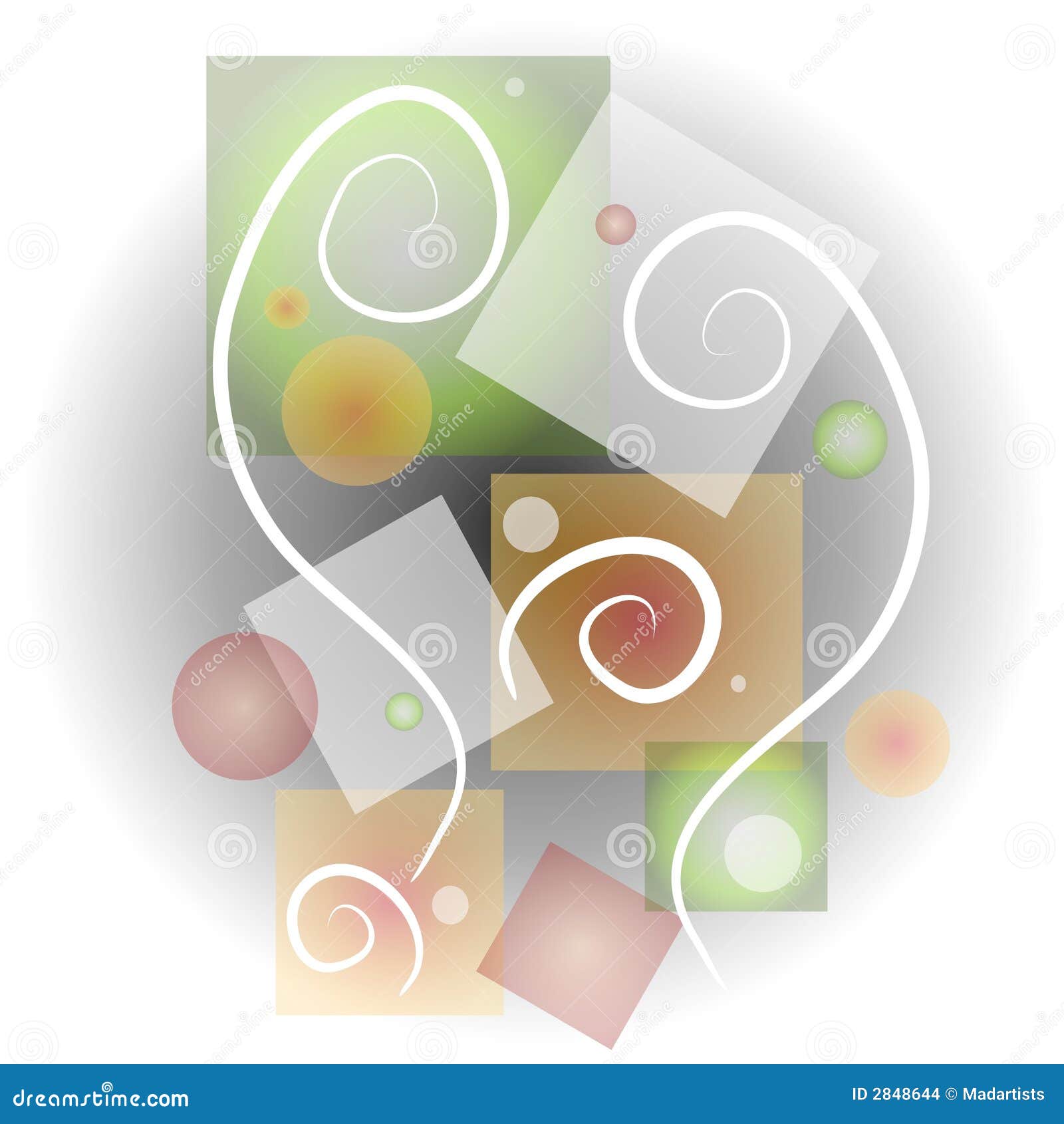 Abstract Shapes Collage Art 4 Stock Illustration - Illustration of ...