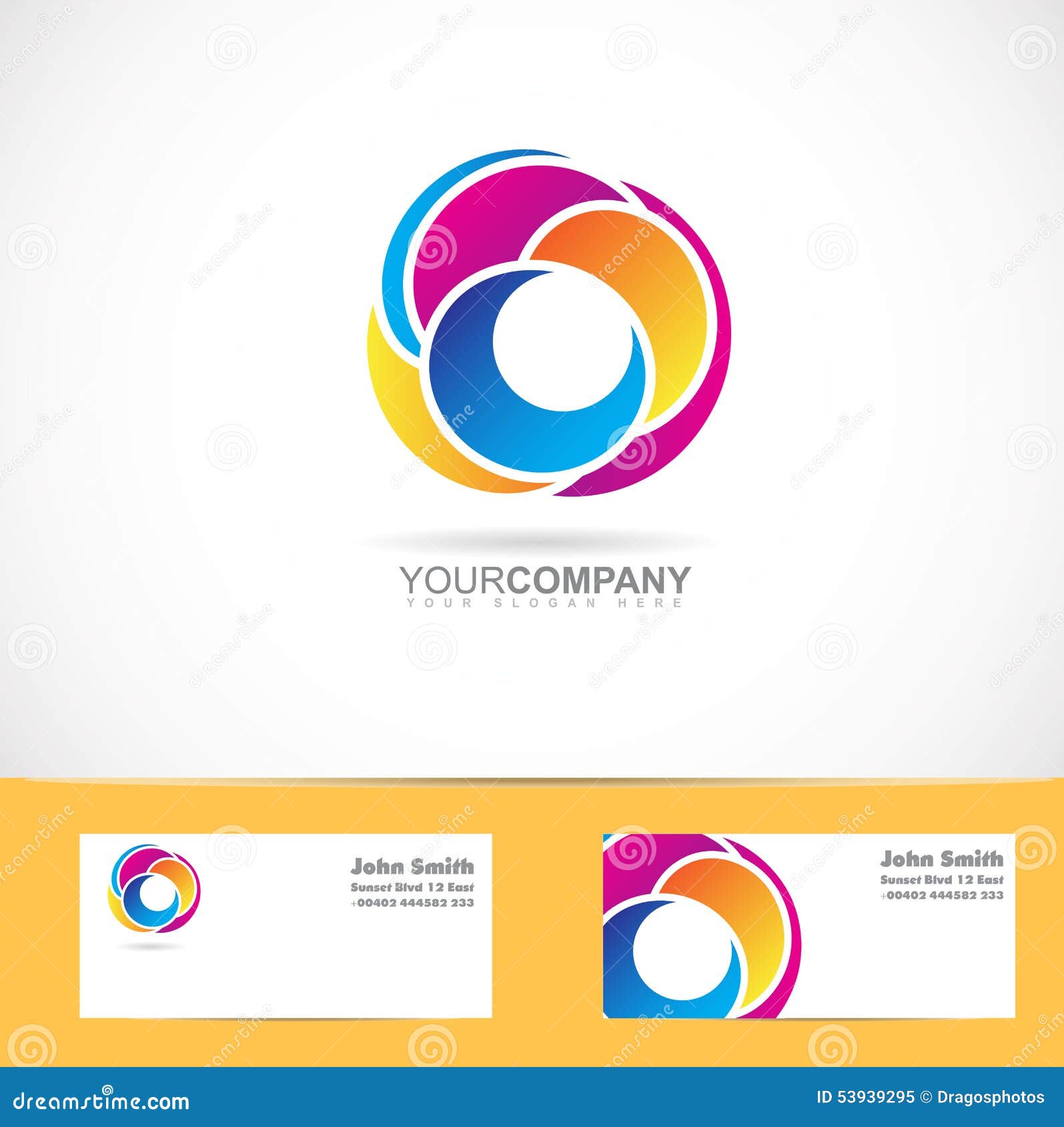 Abstract Shapes Corporate Logo Stock Vector - Illustration of logo ...
