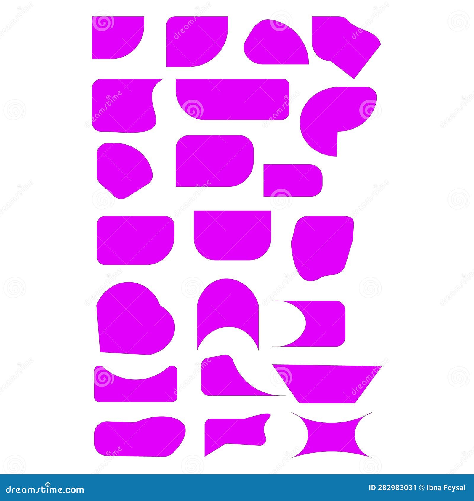 Abstract Shapes Design for Graphic Textbox Stock Vector - Illustration ...