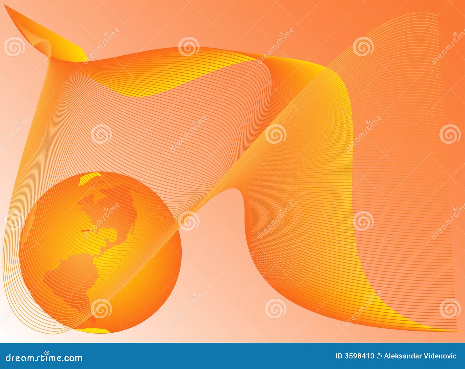 Abstract shapes and Earth stock vector. Illustration of abstract - 3598410