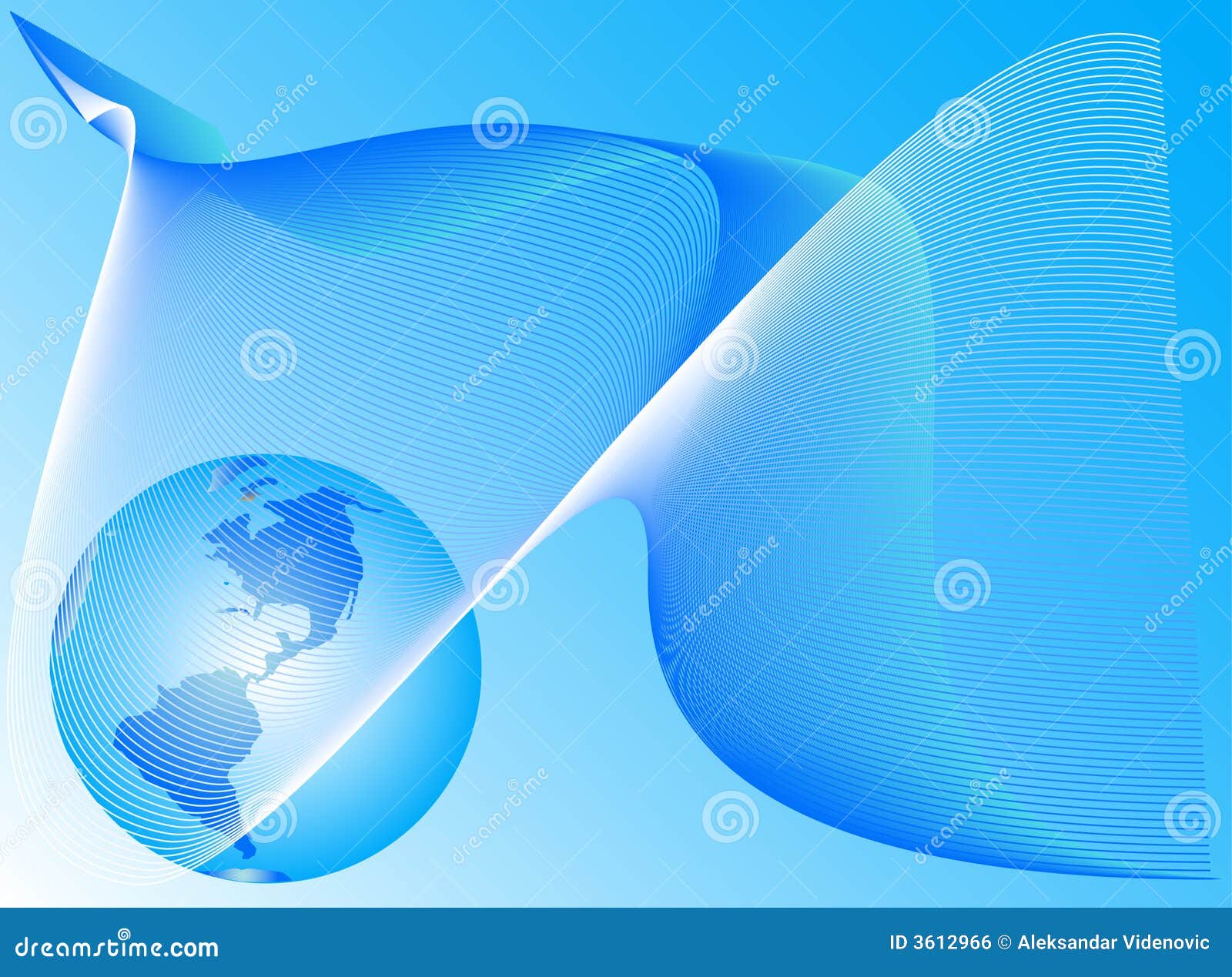 Abstract shapes and Earth stock vector. Illustration of curl - 3612966