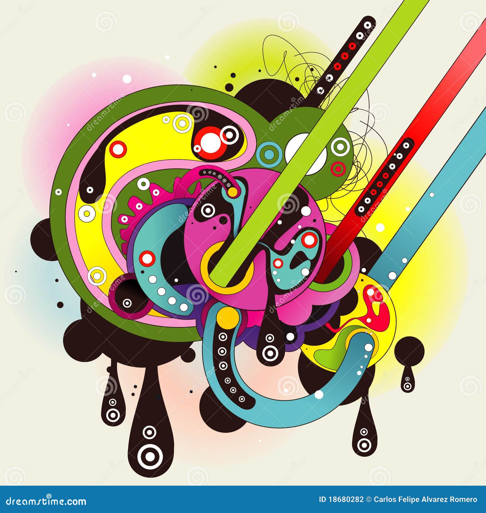 Abstract Shapes Illustration Stock Vector - Illustration of abstract ...