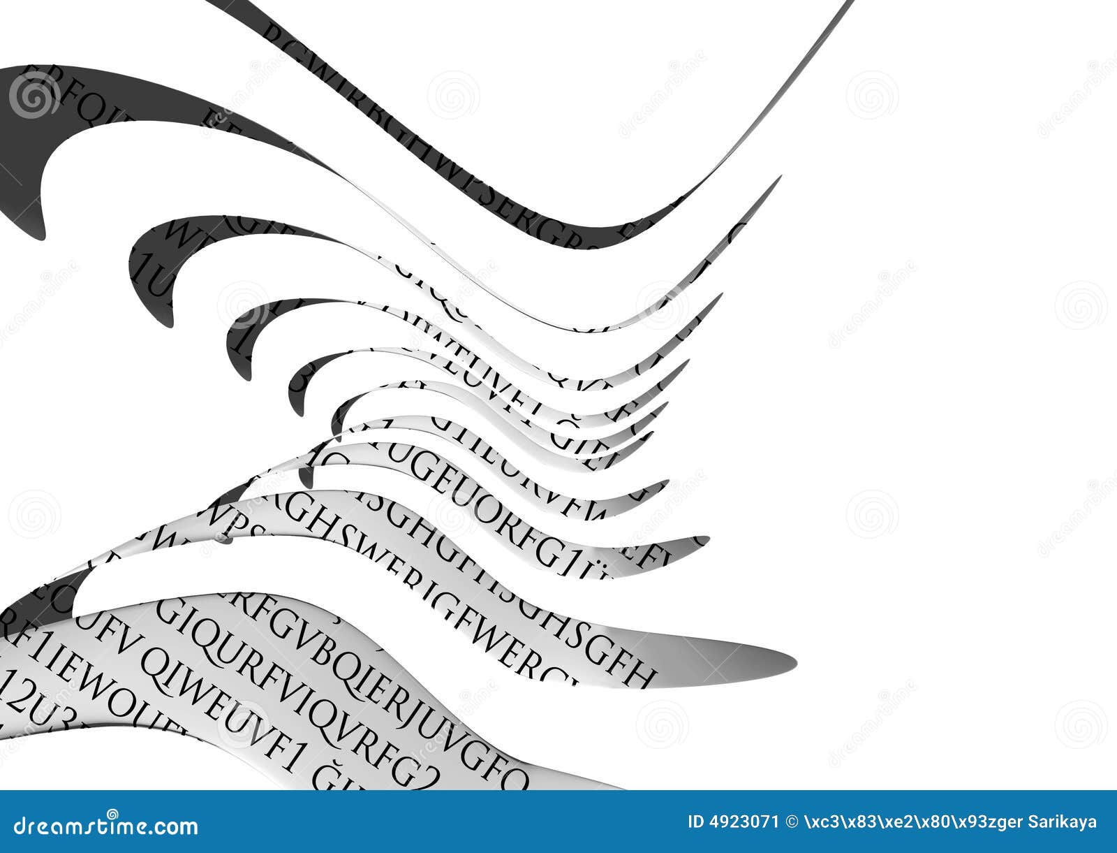 Abstract Shapes and Lettering Stock Illustration - Illustration of ...