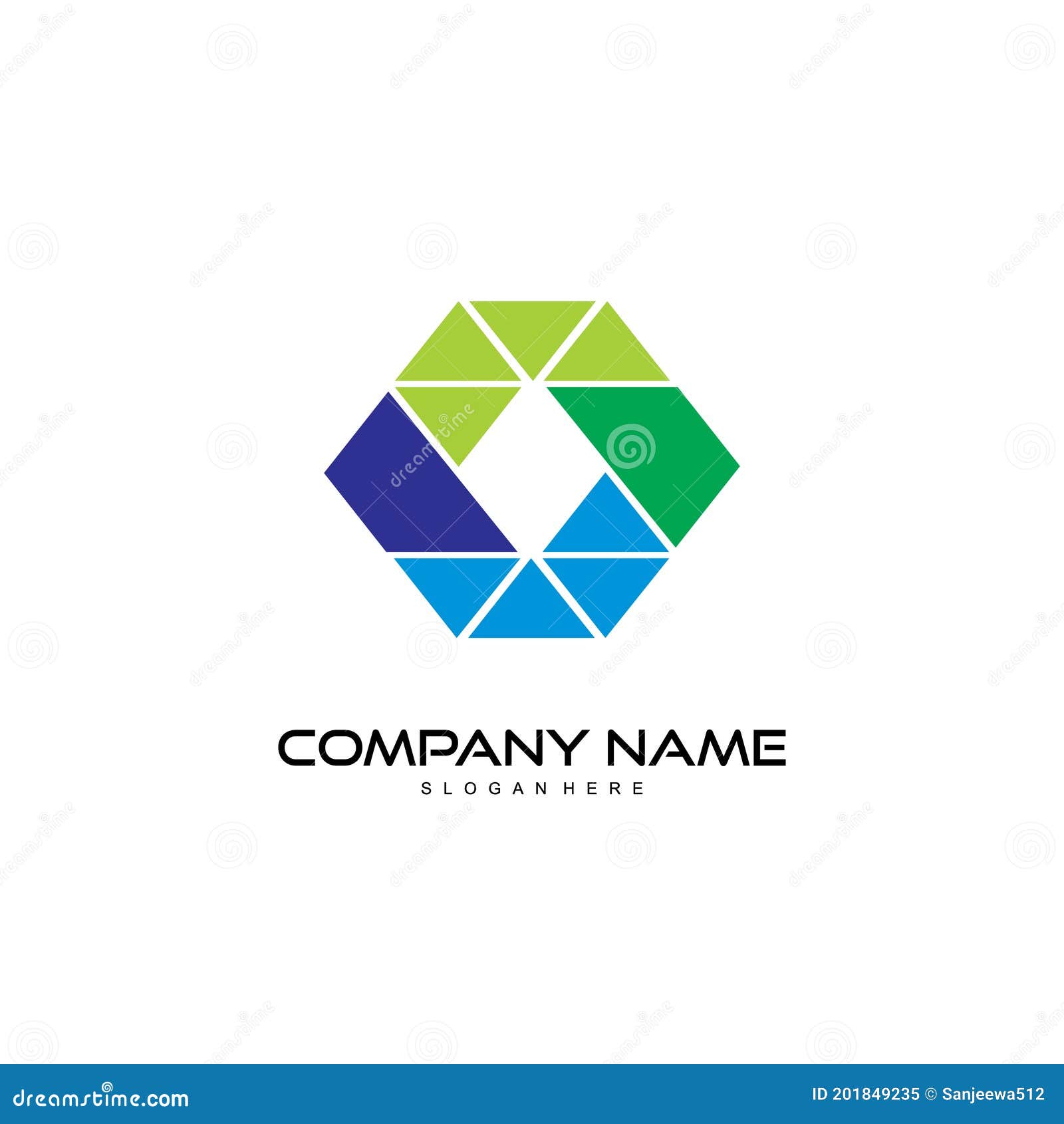 Abstract Shapes Logo Design Vector Stock Vector - Illustration of ...