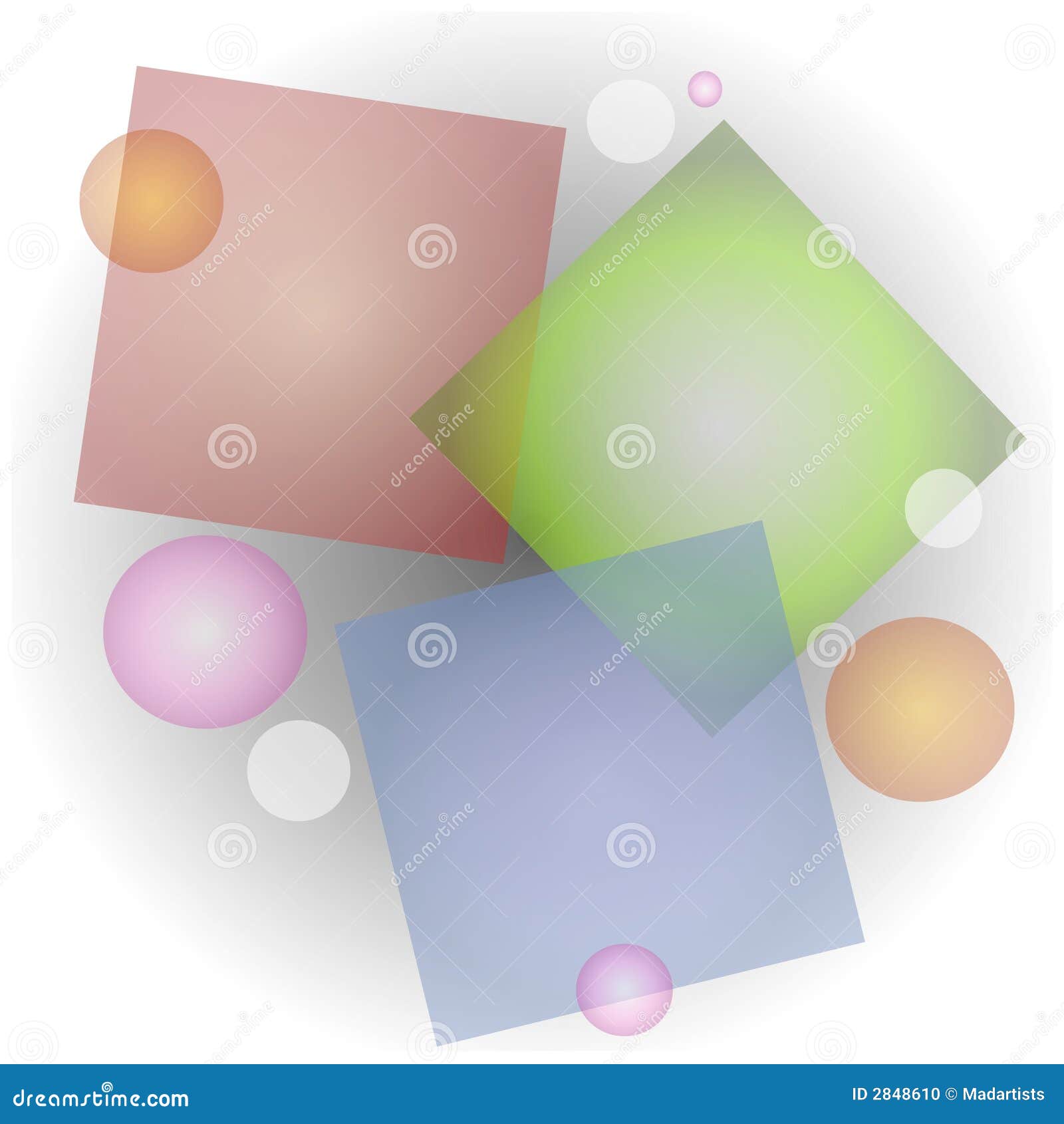Abstract Shapes Opaque Collage Stock Illustration - Illustration of ...