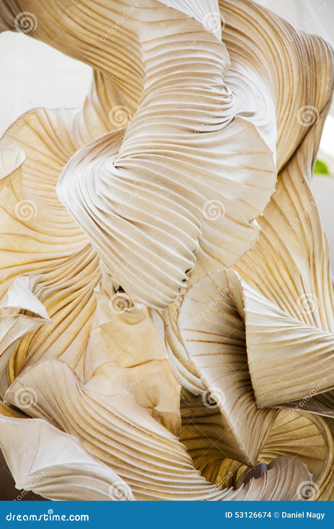 Abstract Shapes of a Paper Ornamental Object, Like a Sculpture Stock ...