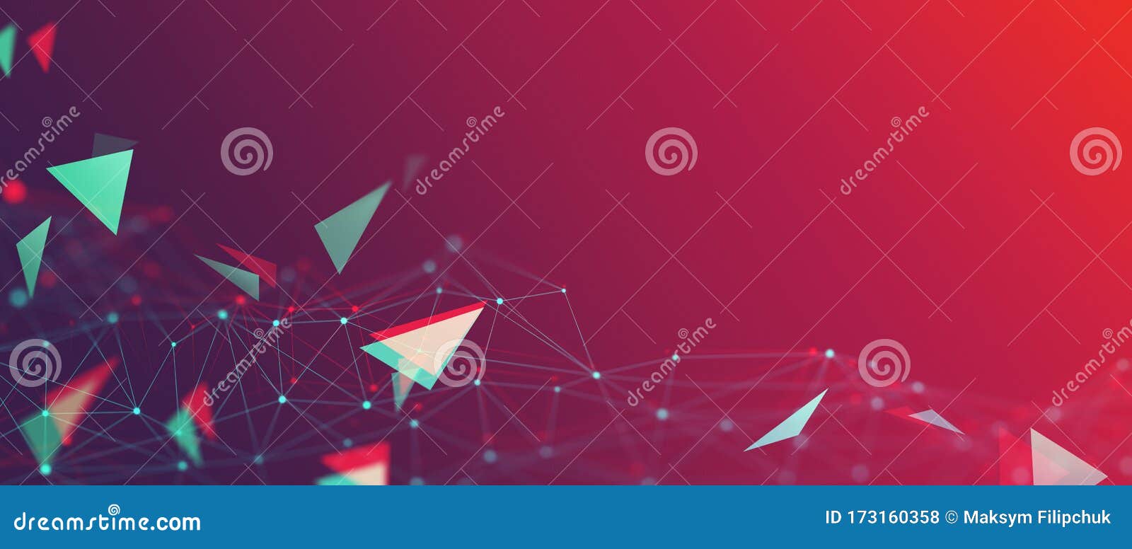 Abstract Shapes and Particles Background Stock Illustration ...