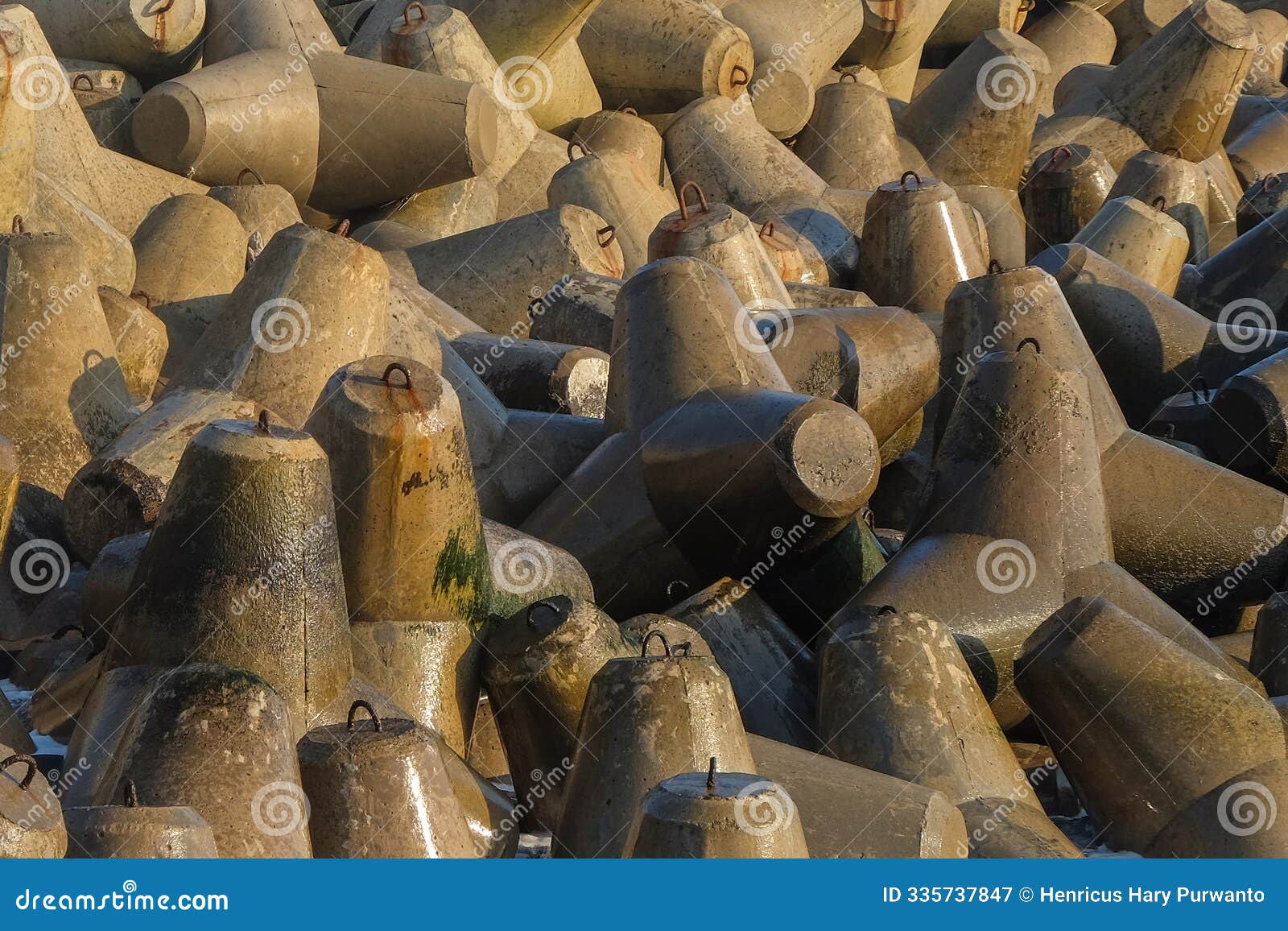 Abstract Shapes, Patterns and Textures of Concrete Wave Breakers on the ...