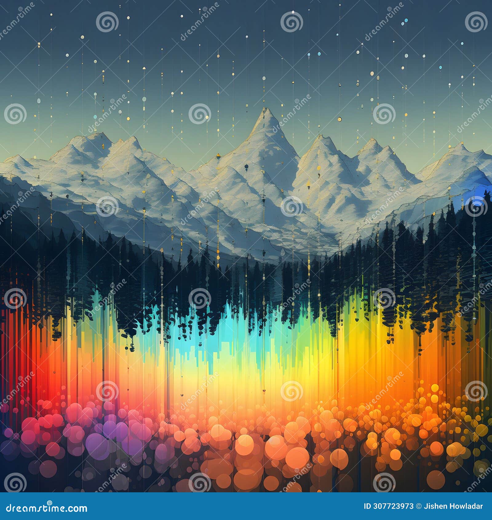 Abstract Shapes and Patterns To Convey Amplitude Variations Stock Illustration - Illustration of ...