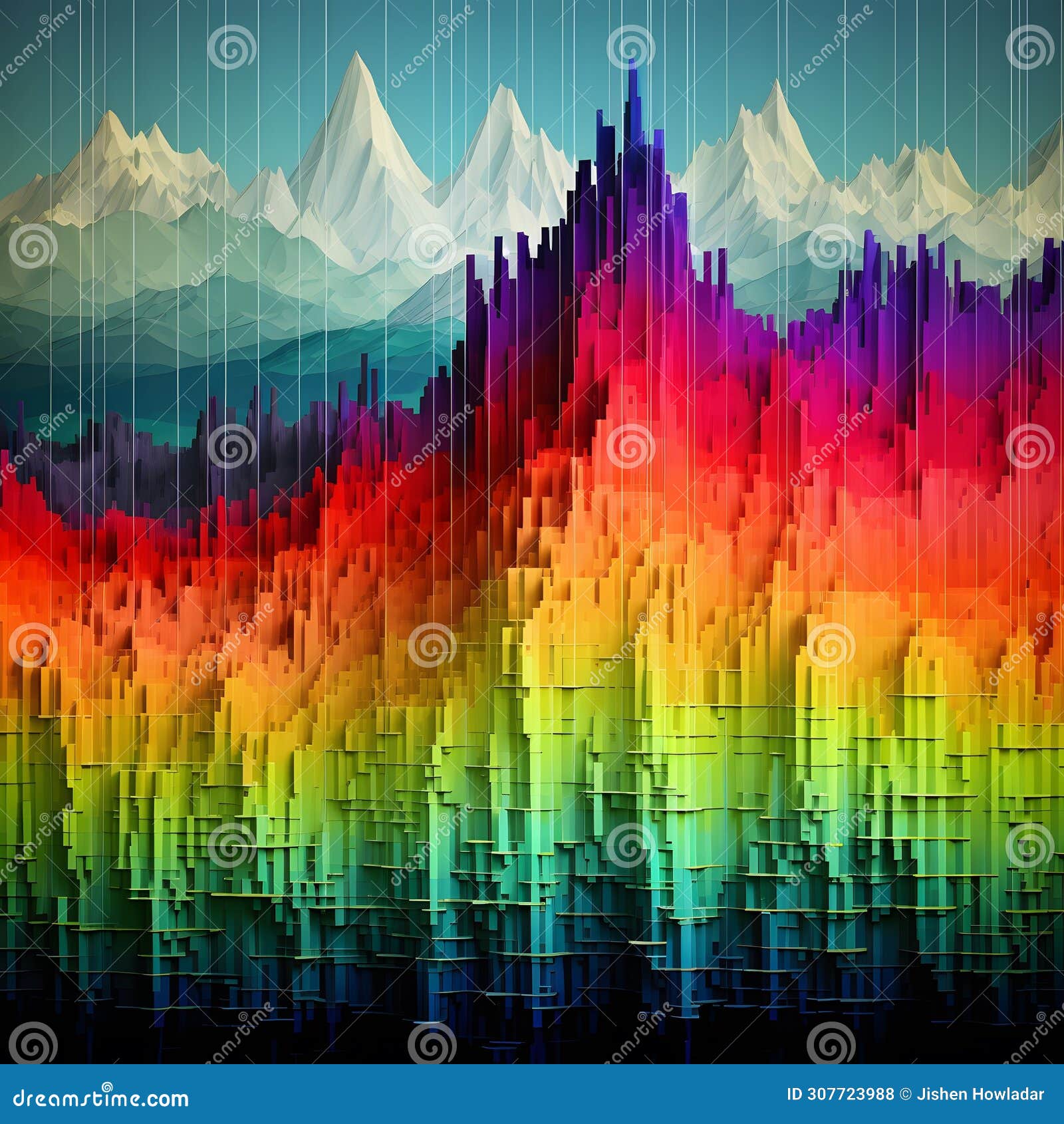 Abstract Shapes and Patterns To Convey Amplitude Variations Stock Illustration - Illustration of ...