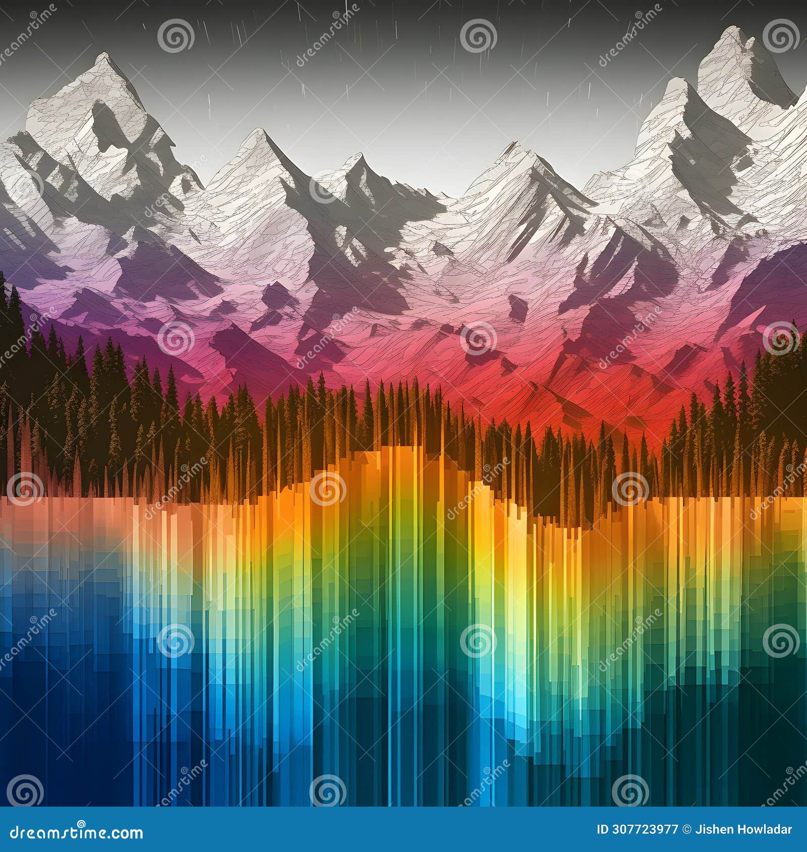 Abstract Shapes and Patterns To Convey Amplitude Variations Stock Illustration - Illustration of ...