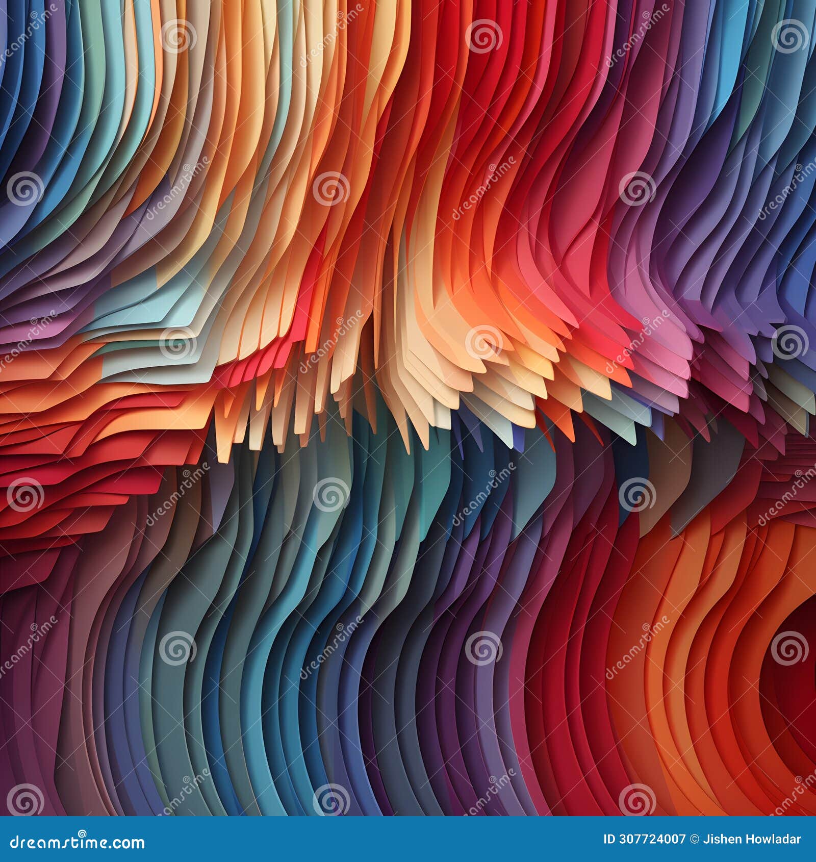 Abstract Shapes and Patterns To Convey Amplitude Variations Stock ...