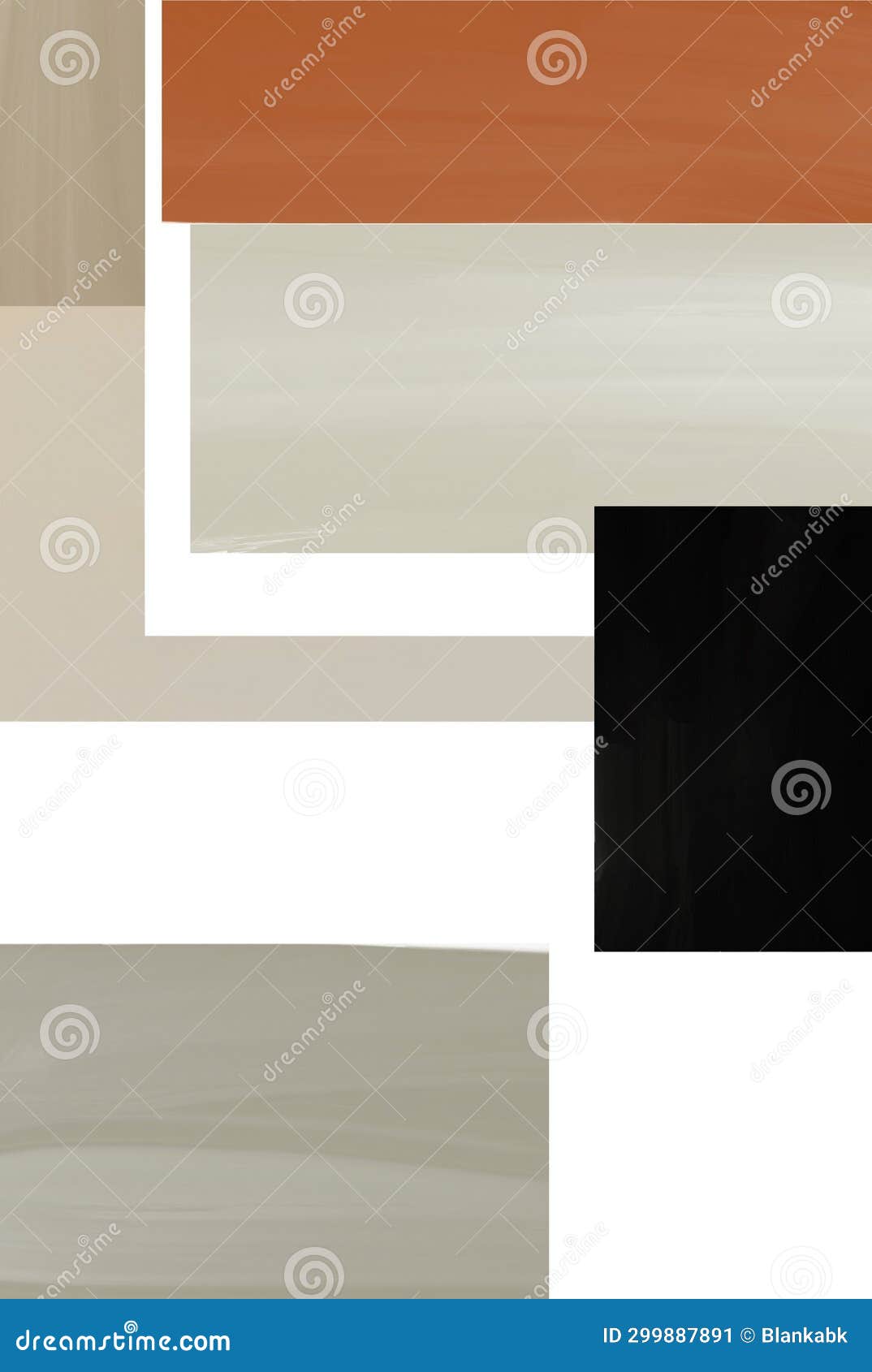 Abstract Shapes Rectangles Wall Poster Wall Decor Stock Illustration ...