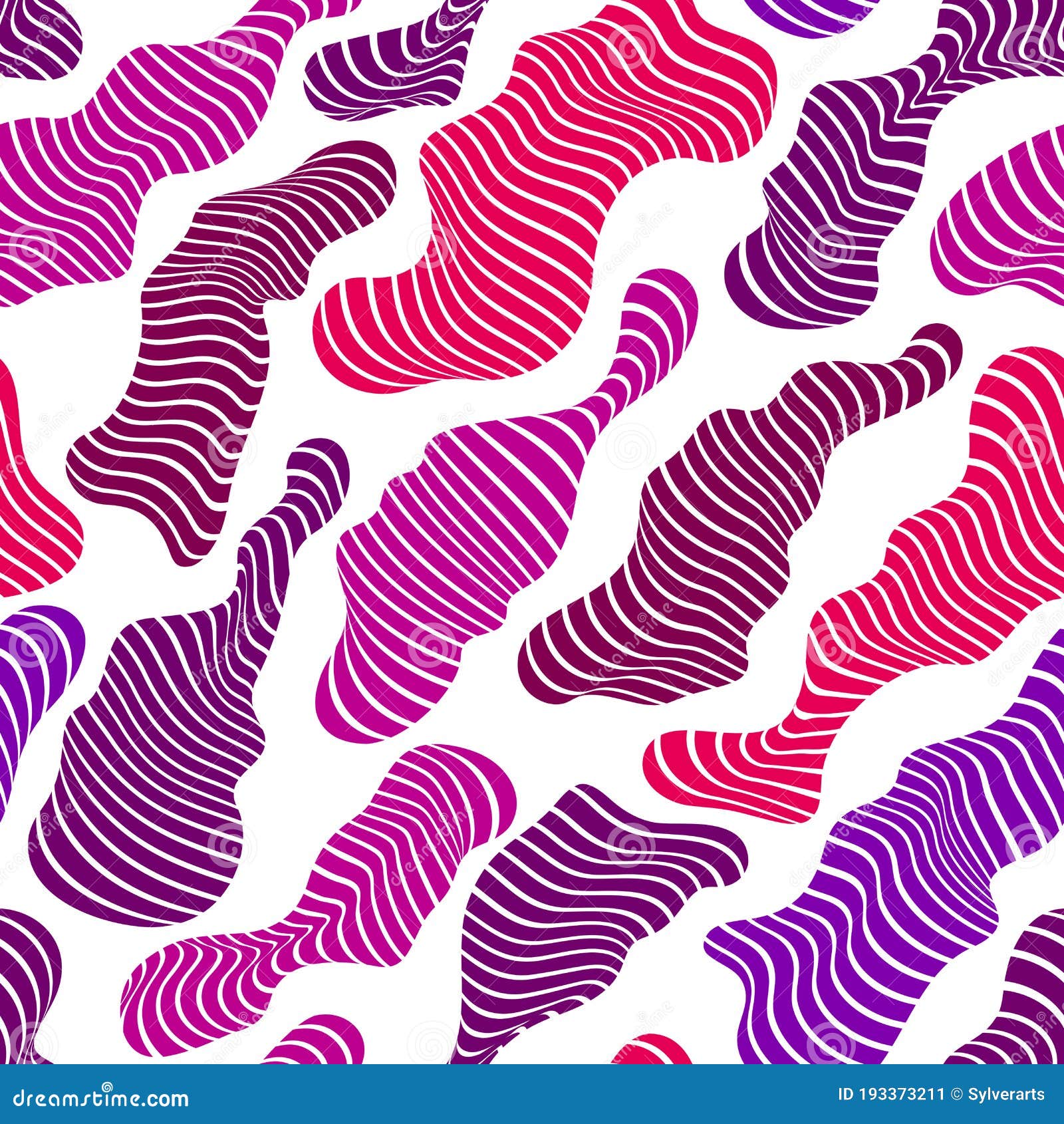 Abstract Shapes Seamless Background, Vector Pattern with Biology Life ...