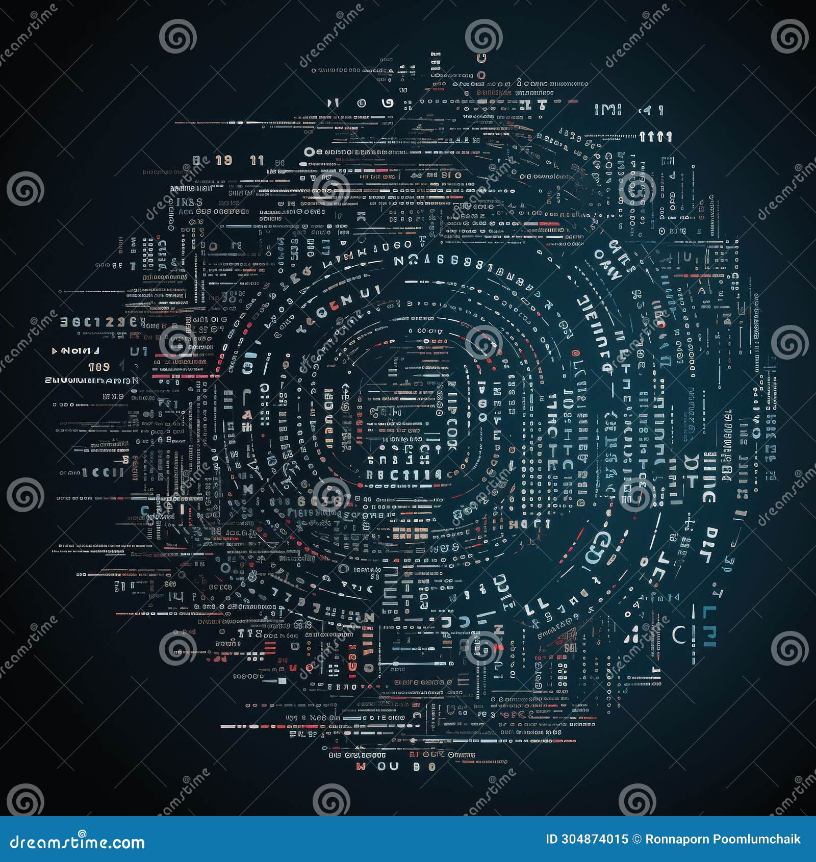 Abstract Shapes in Text, ASCII Art Style Stock Image - Image of ...