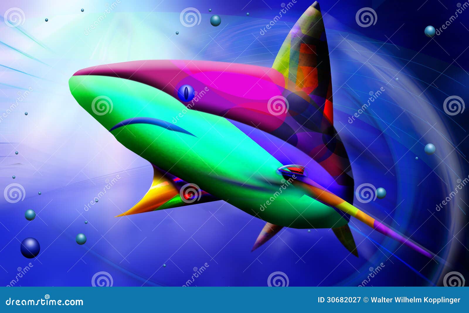 Abstract shark stock illustration. Illustration of pacific - 30682027