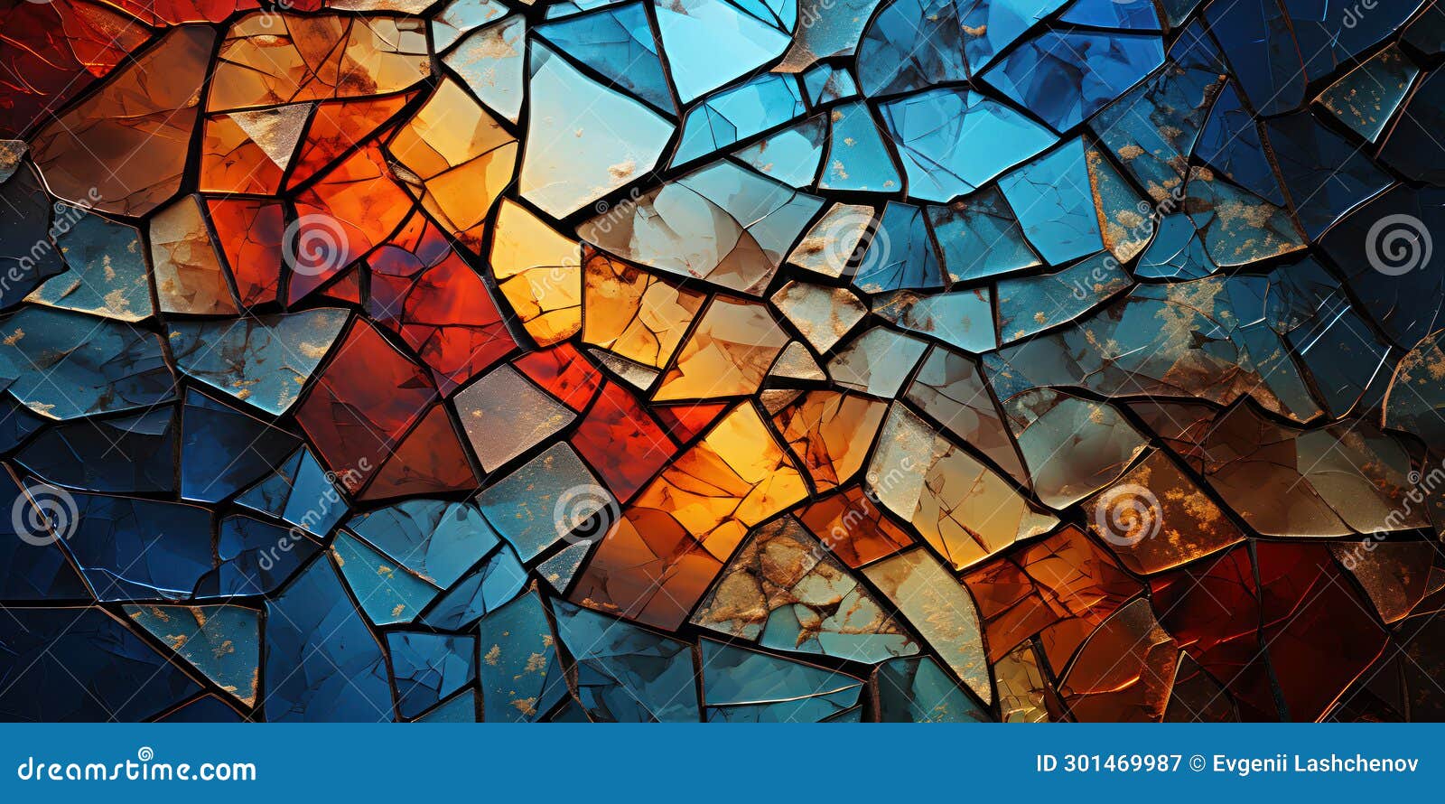 Shattered Glass Gradient. AI Generation Stock Image - Image of poly ...